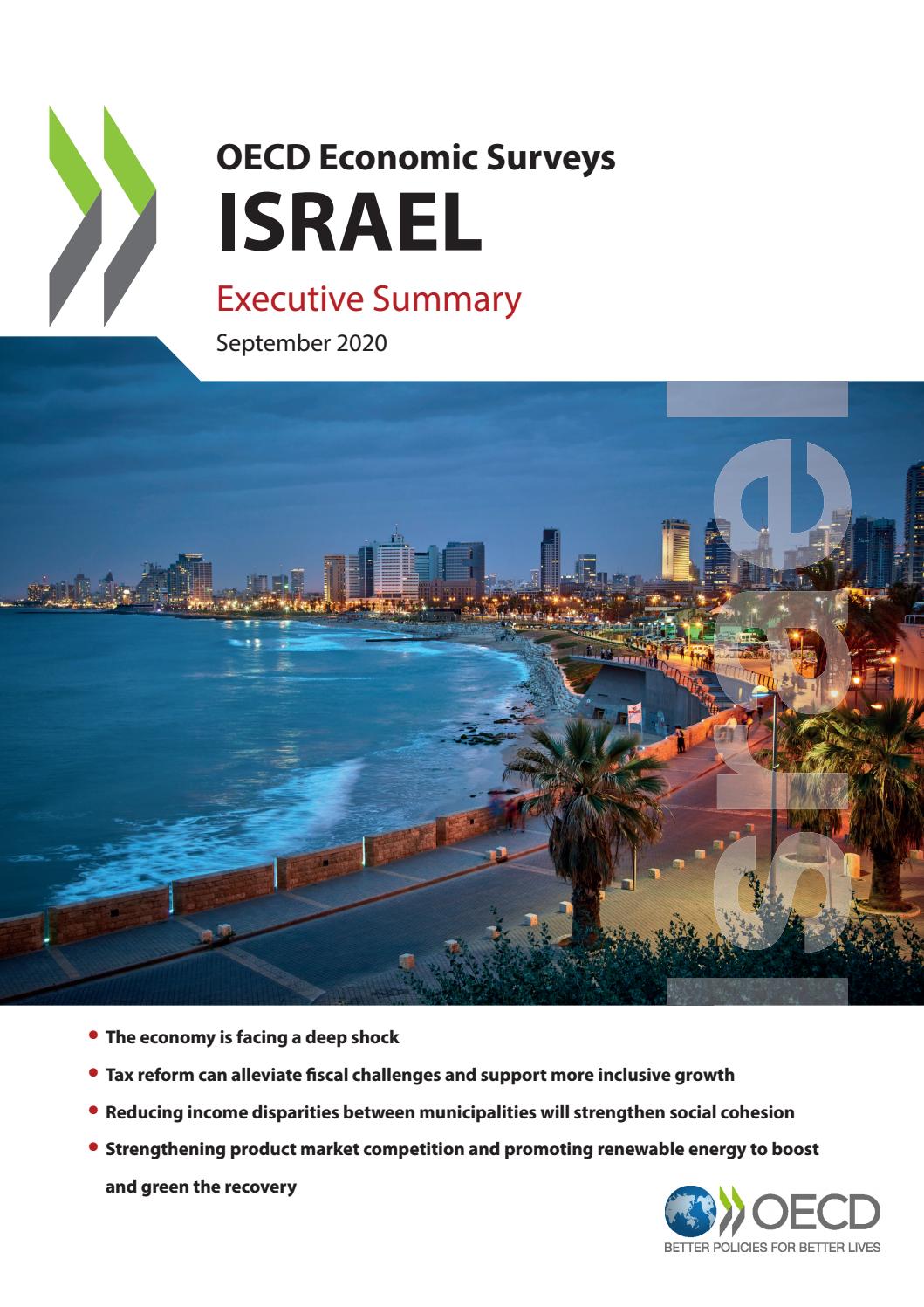 Executive Summary of the OECD Economic Survey of Israel 2020 by OECD ...