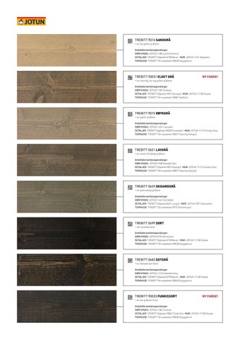 TREBITT Oljebeis fargekart by Jotun Dekorativ AS - Issuu