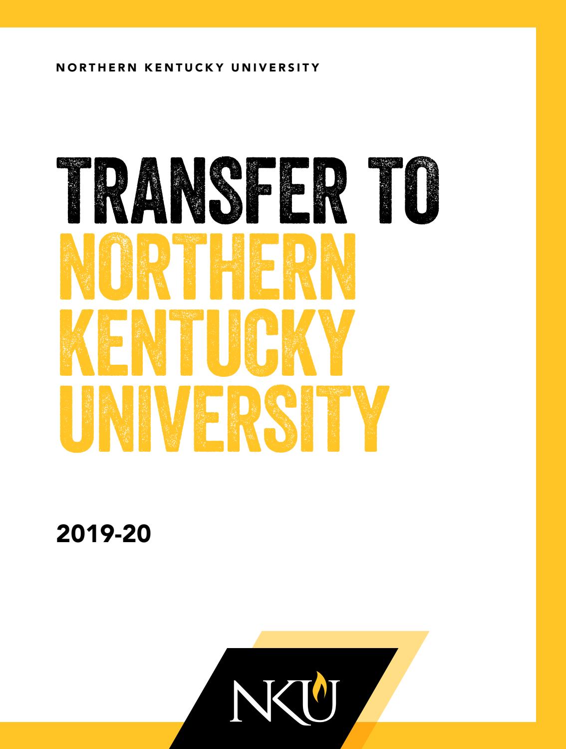 NKU Transfer Viewbook 20-21 by Northern Kentucky University - Issuu