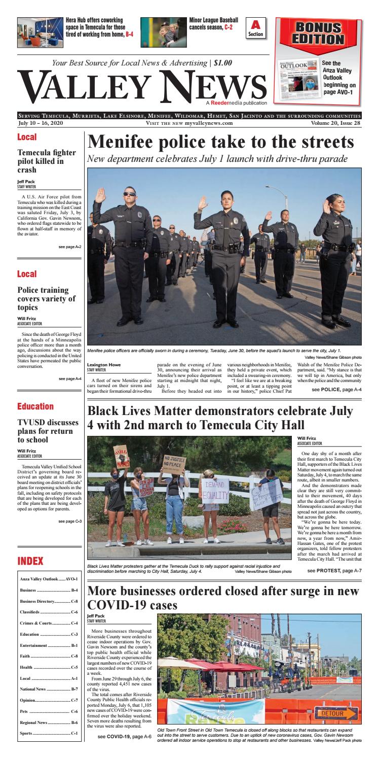 Valley News, July 10, 2020 by Village News, Inc. - Issuu