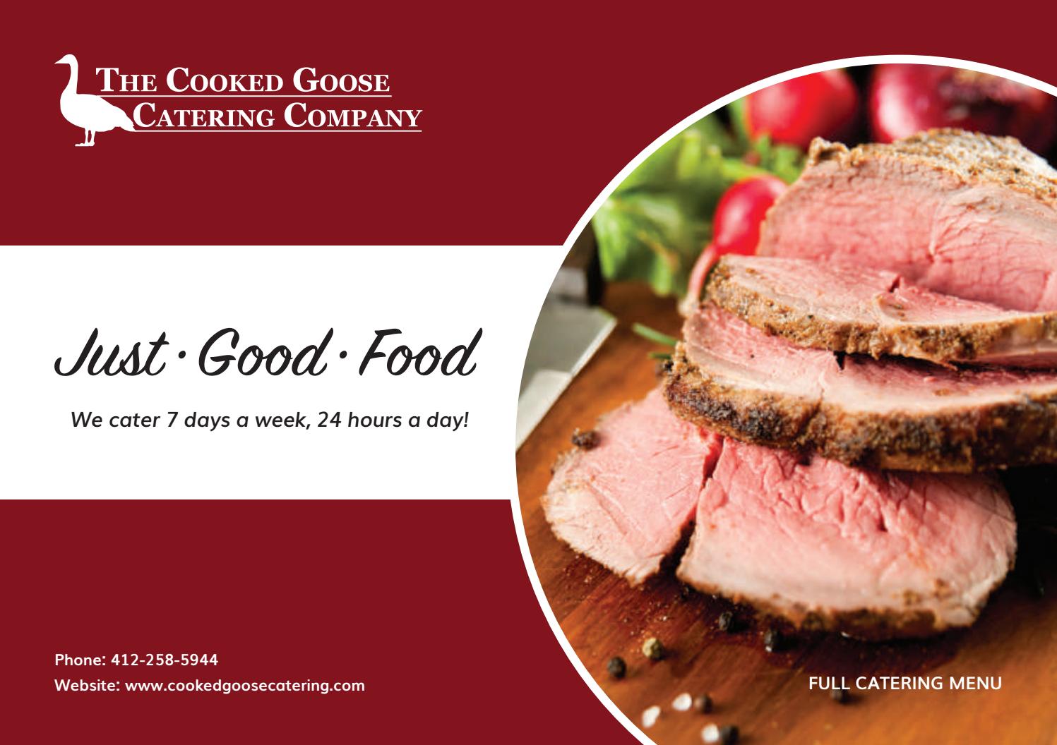 Cooked Goose full catering menu by cookedgoose - Issuu