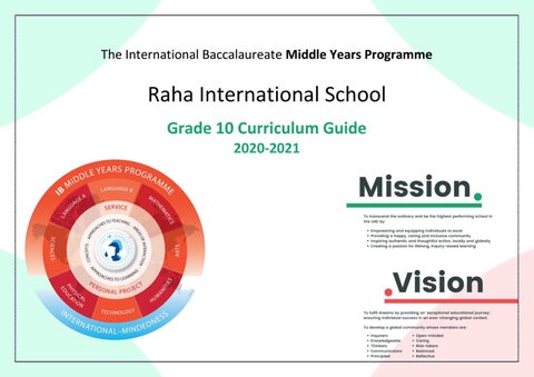 Grade 10 Curriculum Guide 2020-2021 by Raha Interntional School - Issuu
