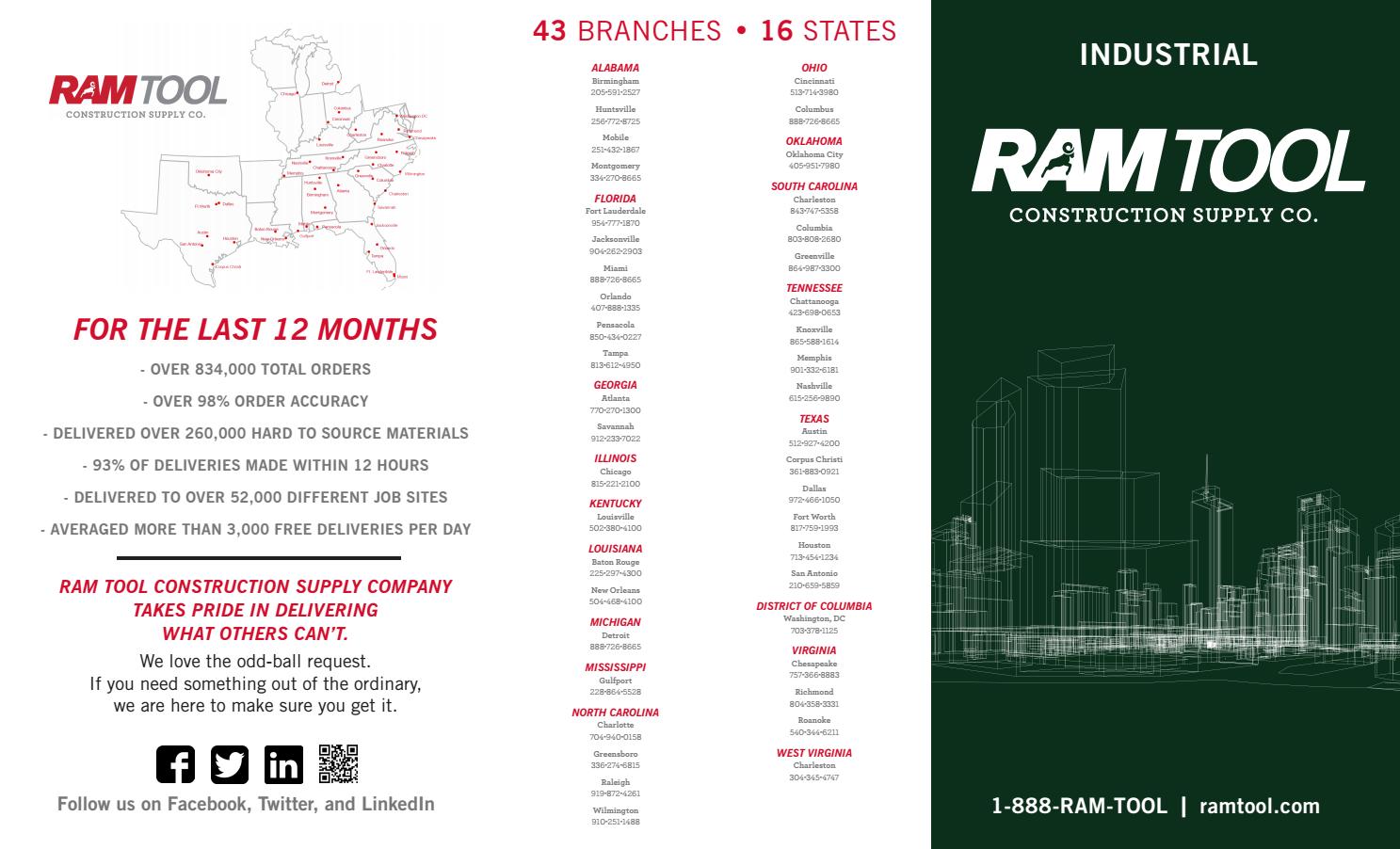 Industrial Line Card by Ram Tool Construction Supply Co. - Issuu