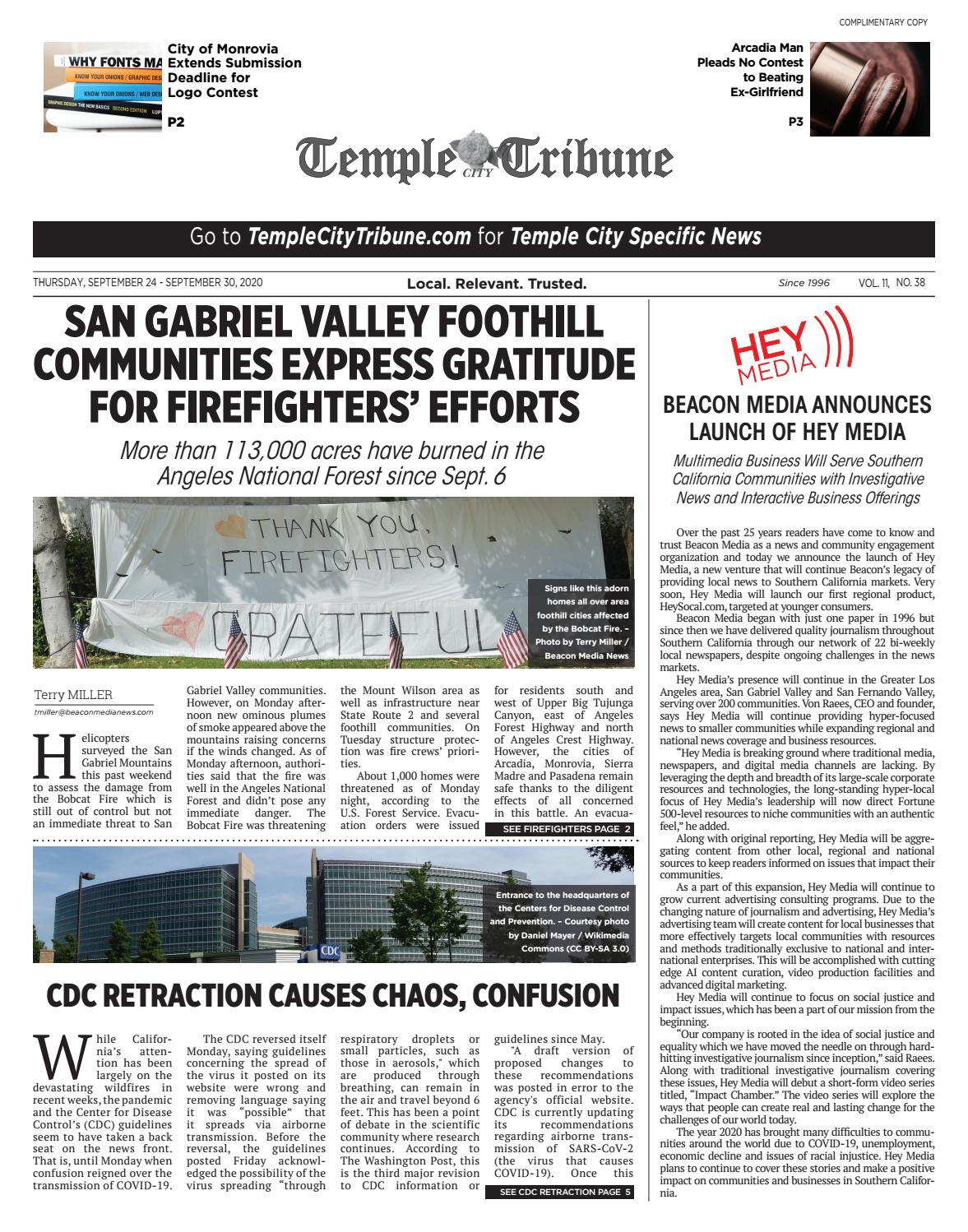 Temple City Tribune - 09/24/2020 by Beacon Media News - Issuu