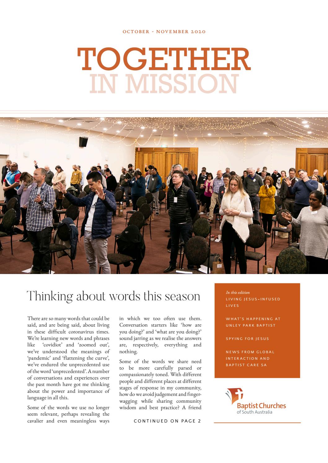 Together in Mission | October 2020 by Baptist Churches of South ...