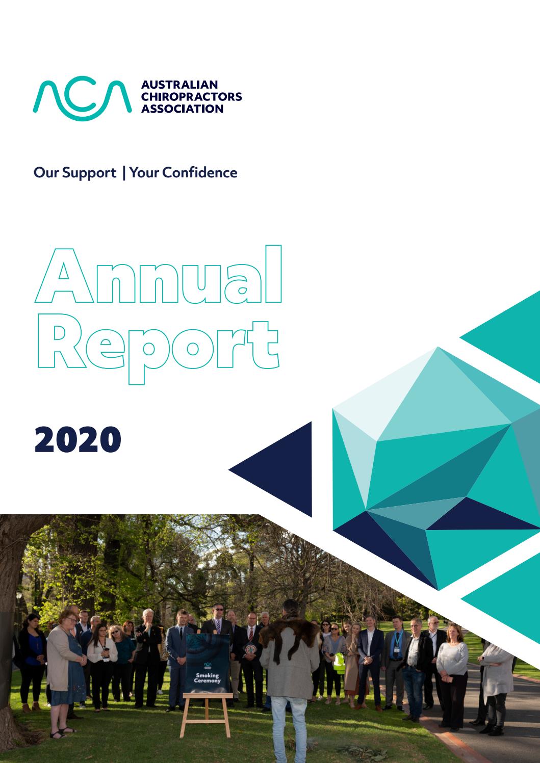 ACA Annual Report 2020 by Australian Chiropractors Association - Issuu