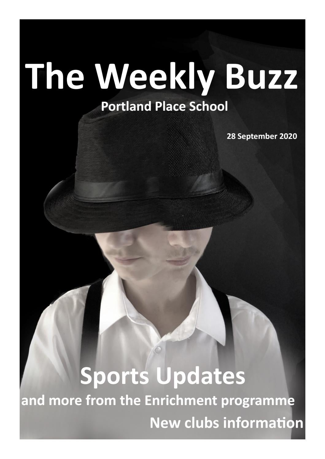 Weekly Buzz 28 Sept 2020 by Portland Place School - Issuu