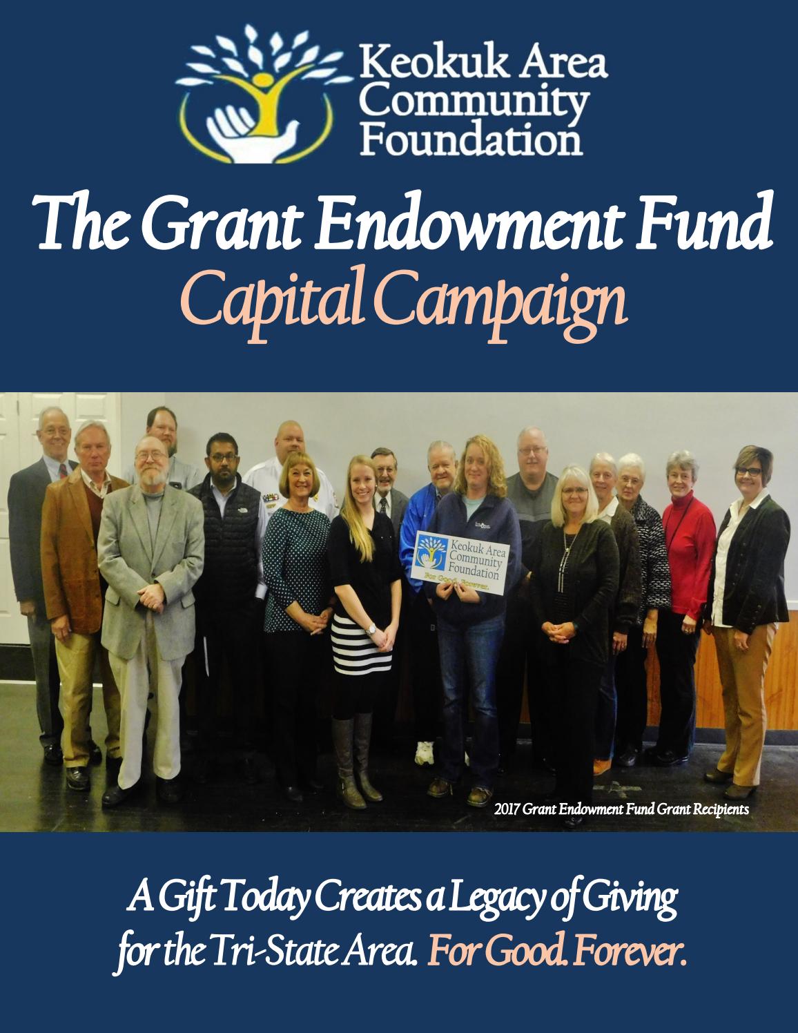 Grant Endowment Fund Capital Campaign Brochure by Keokuk Area Community ...