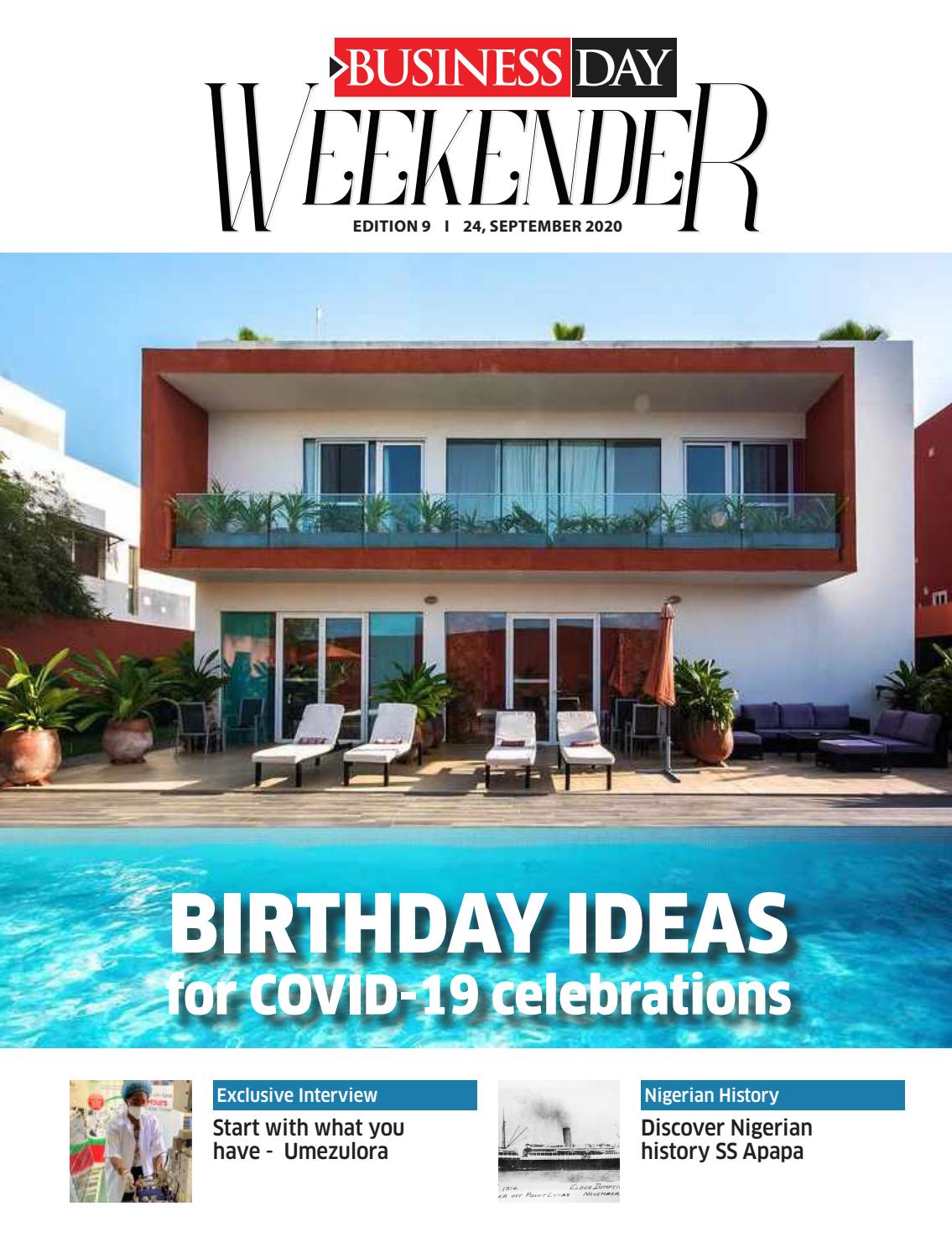 BD Weekender Magazine 9th Edition by BusinessDay - Issuu