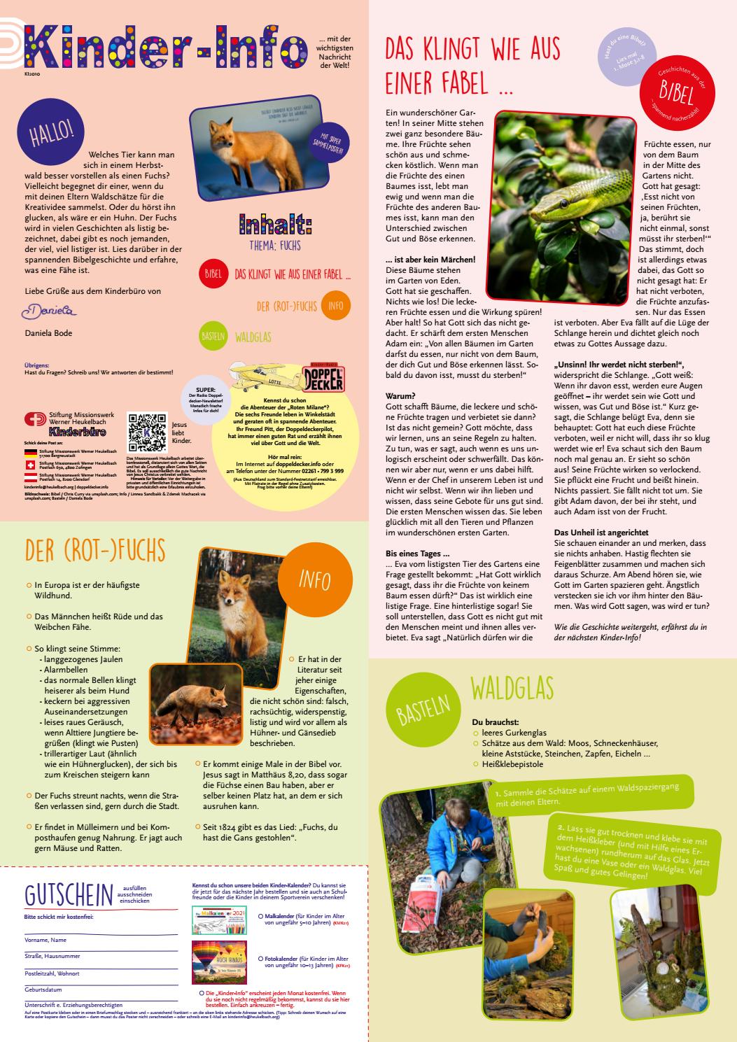 Kinder-Info "Fuchs" by Stiftung Heukelbach - Issuu