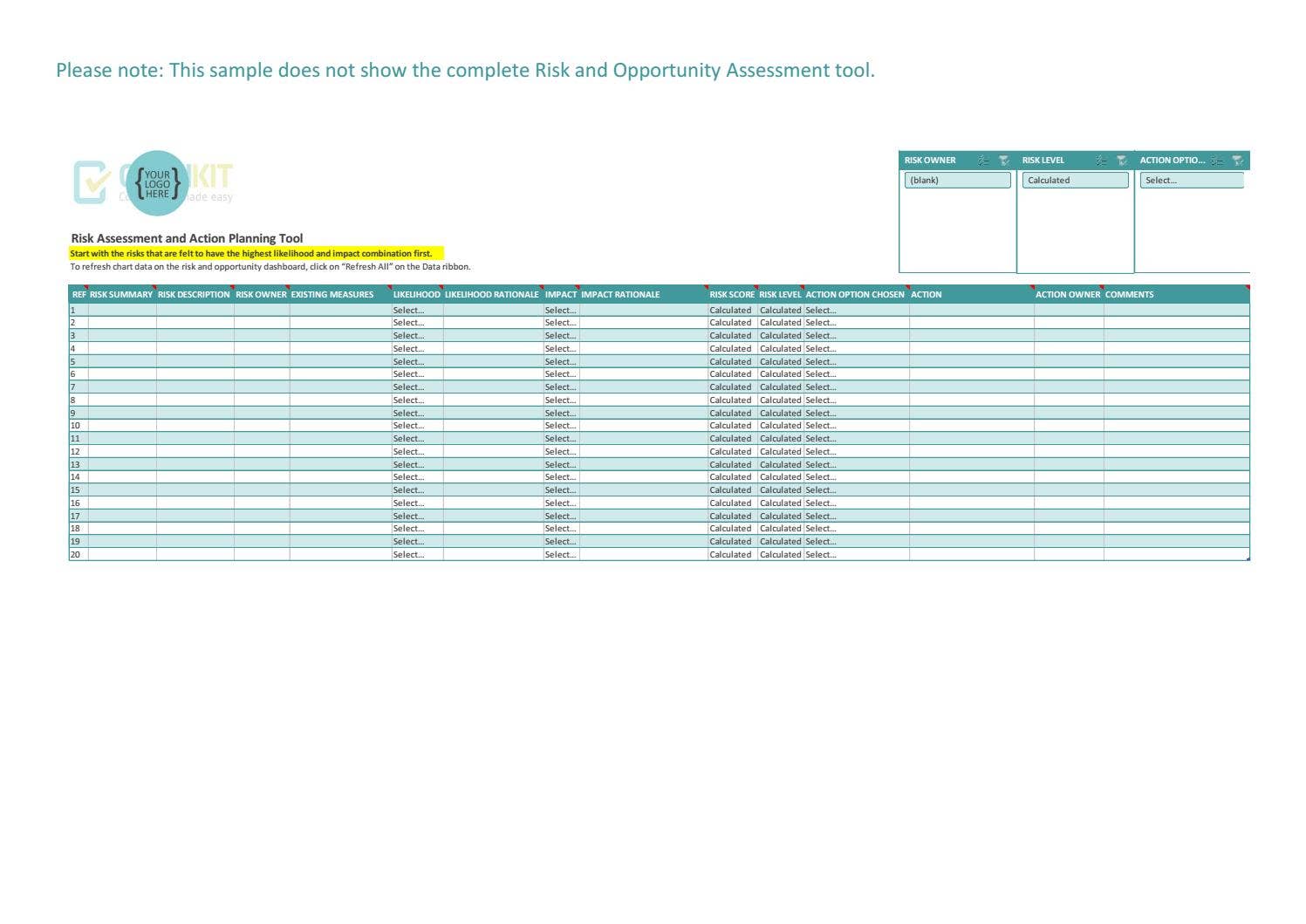 EMS-FORM-06-1 Risk and Opportunity Assessment Tool by CertiKit Limited ...