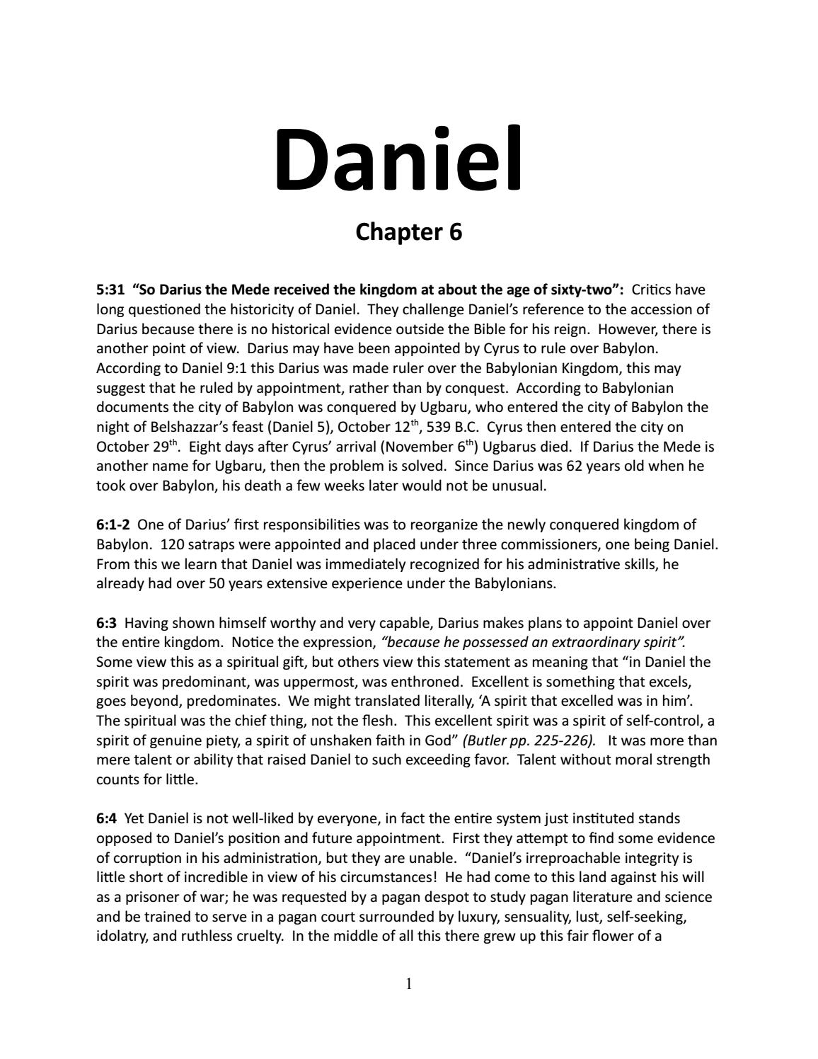 Daniel Chapter 1