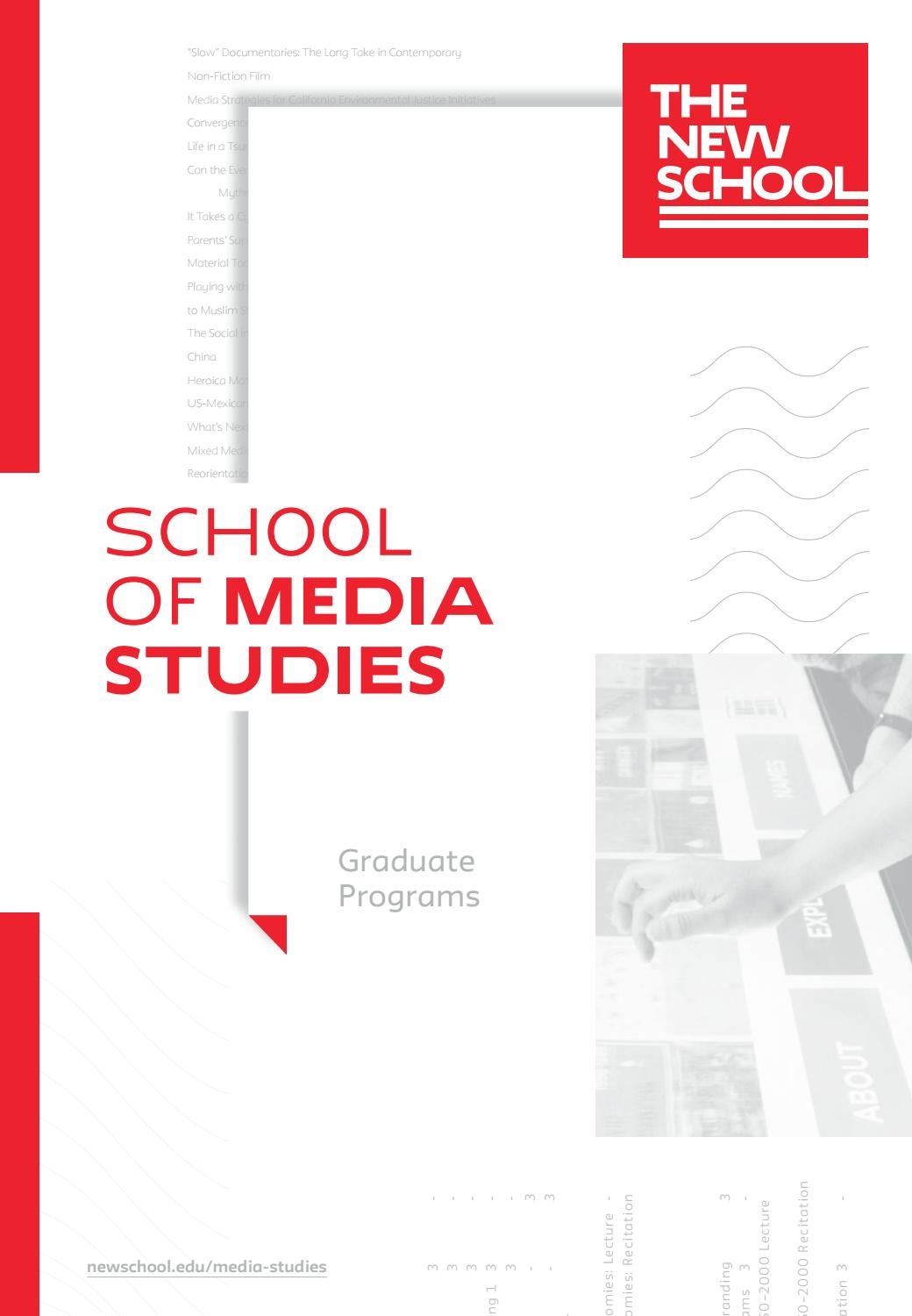 2020 Media Studies Viewbook by The New School - Issuu