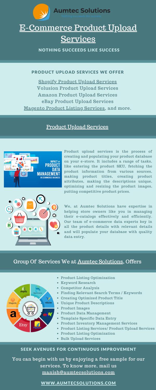 Why to Choose E-Commerce Product Upload Services? by dimple arora - Issuu