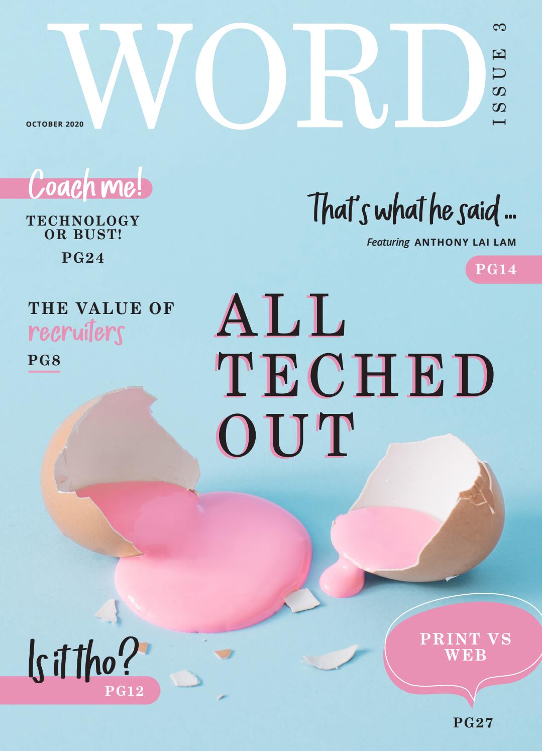WORD Issue 3 October 2020 by The Word Architect - Issuu