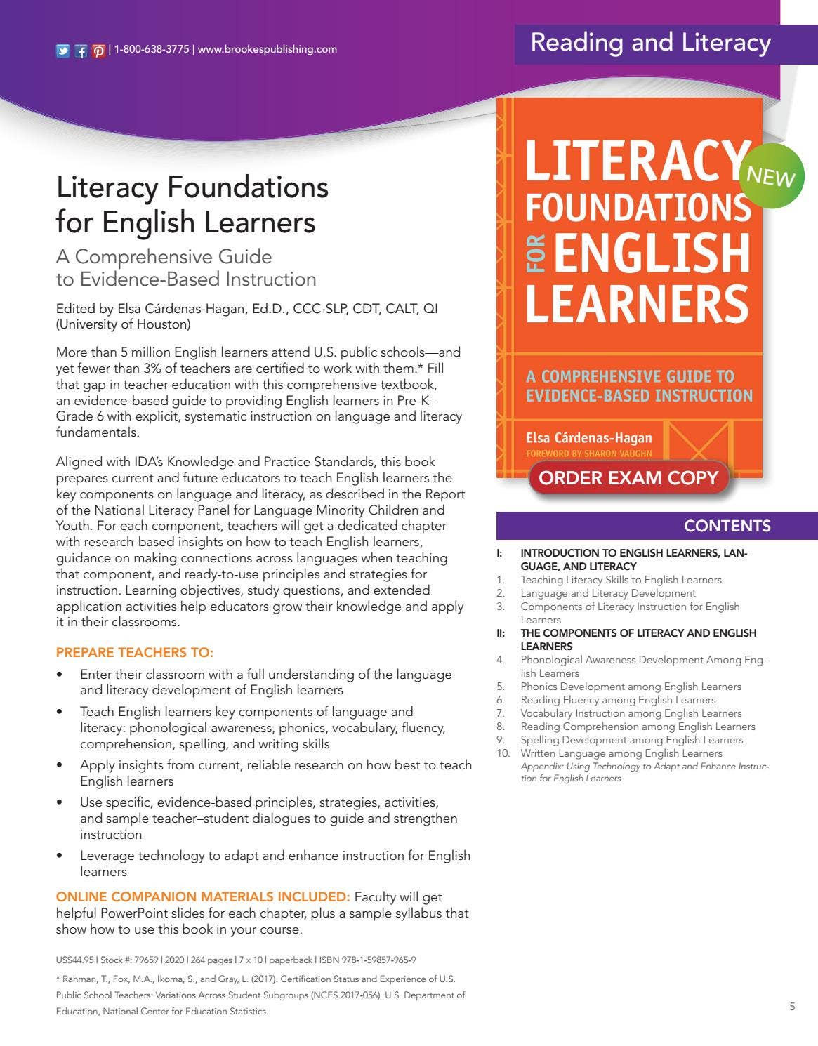 Reading & Literacy Textbooks 2020 by Brookes Publishing Co. - Issuu