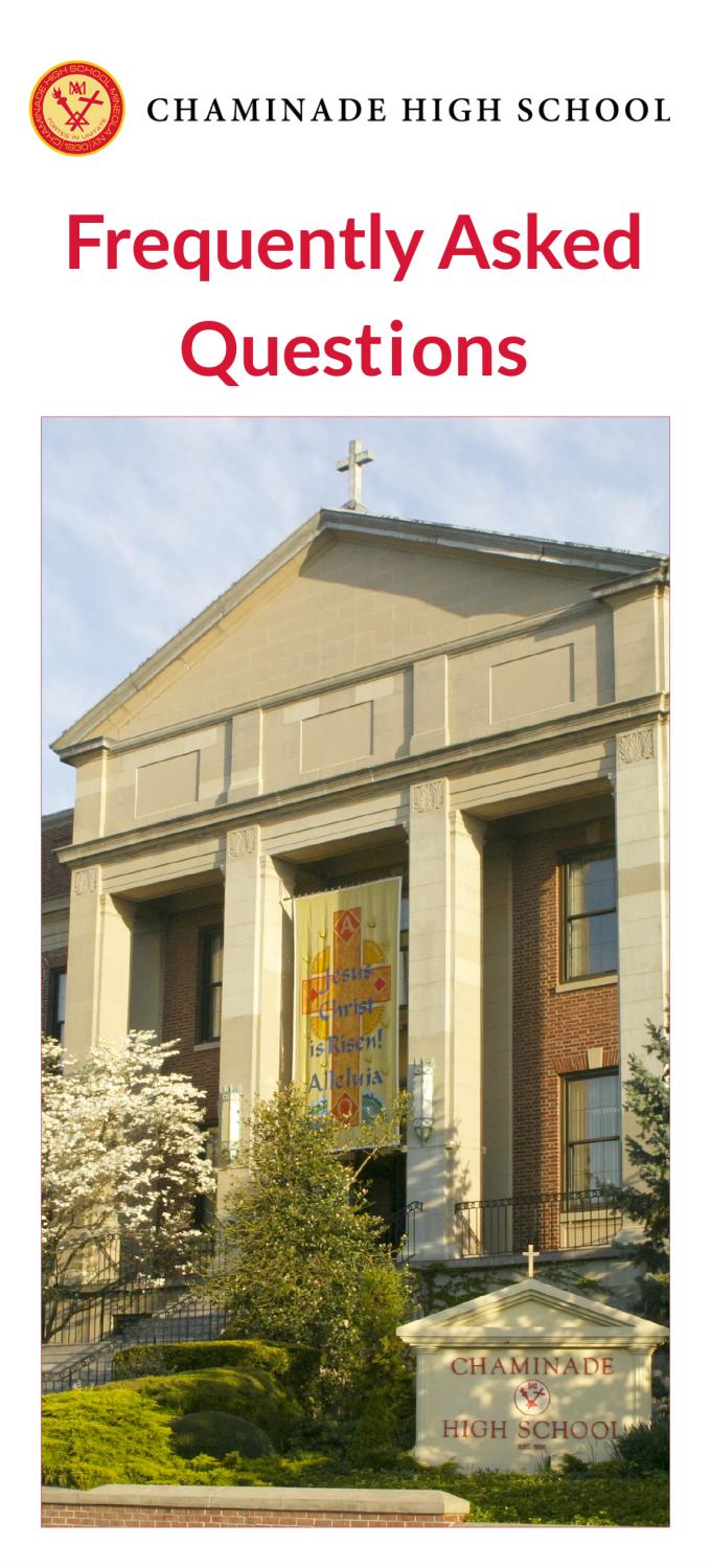 2020 Chaminade High School FAQs Brochure by chaminade-hs - Issuu