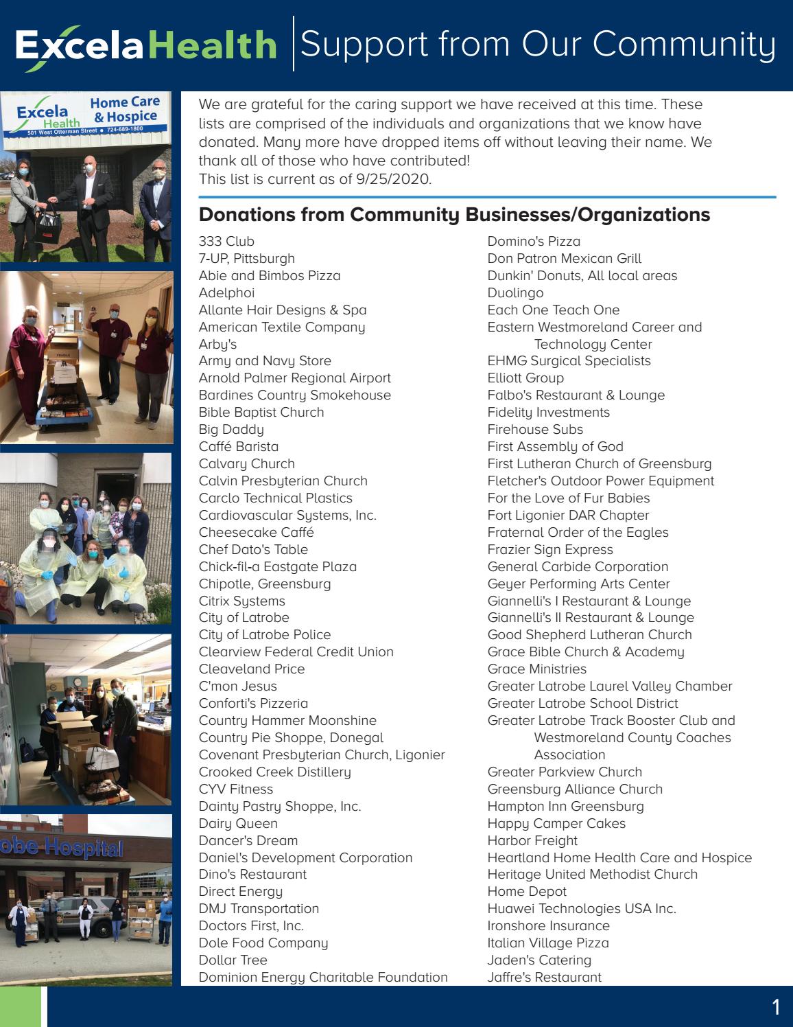 Support from Our Community by Excela Health - Issuu