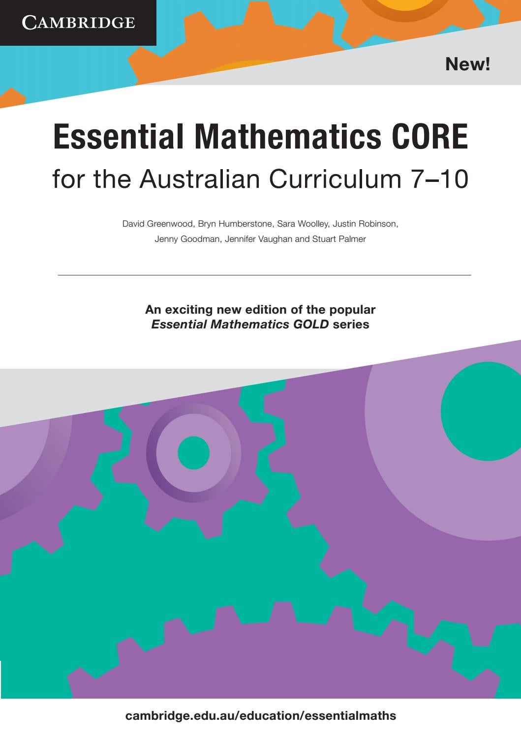 Essential Mathematics CORE for the Australian Curriculum 7–10 brochure by cambridge_aused - Issuu