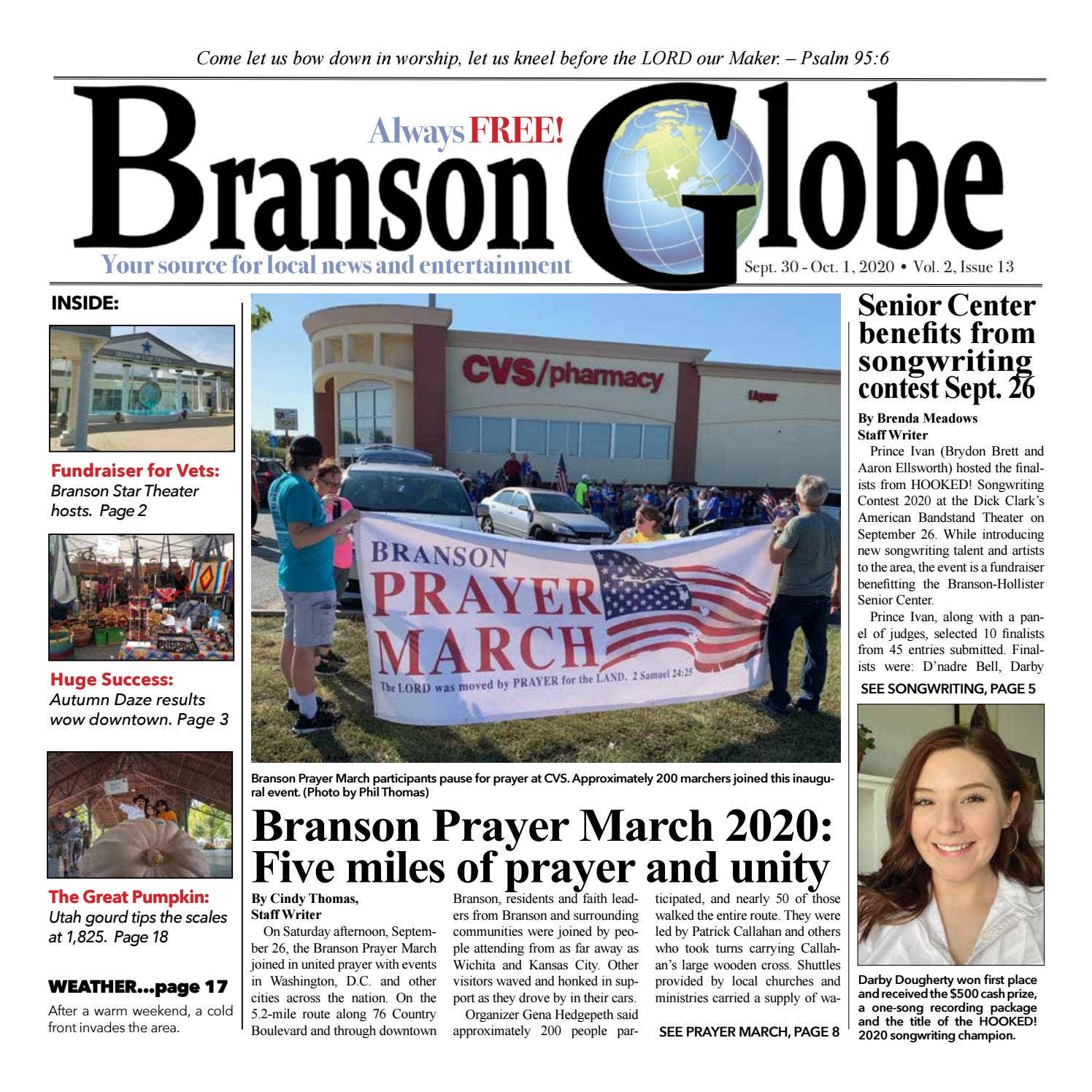 Branson Globe, Sept. 30 - Oct. 1, 2020 by bransonglobe - Issuu
