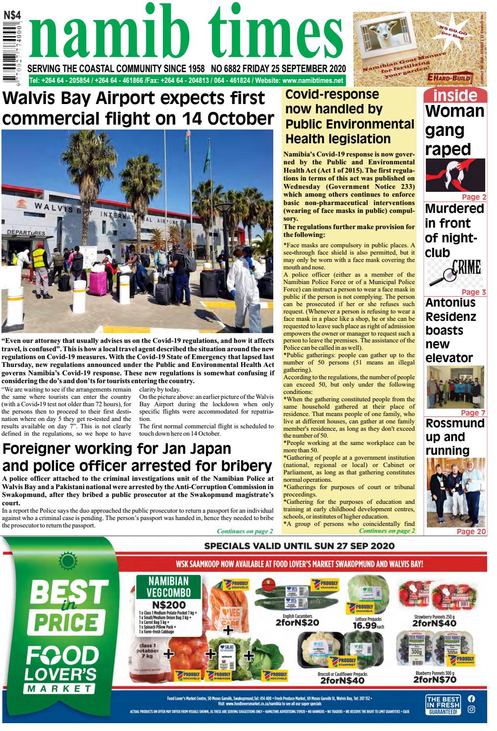 25 sept namib times e-edition by Namib Times Virtual - Issuu