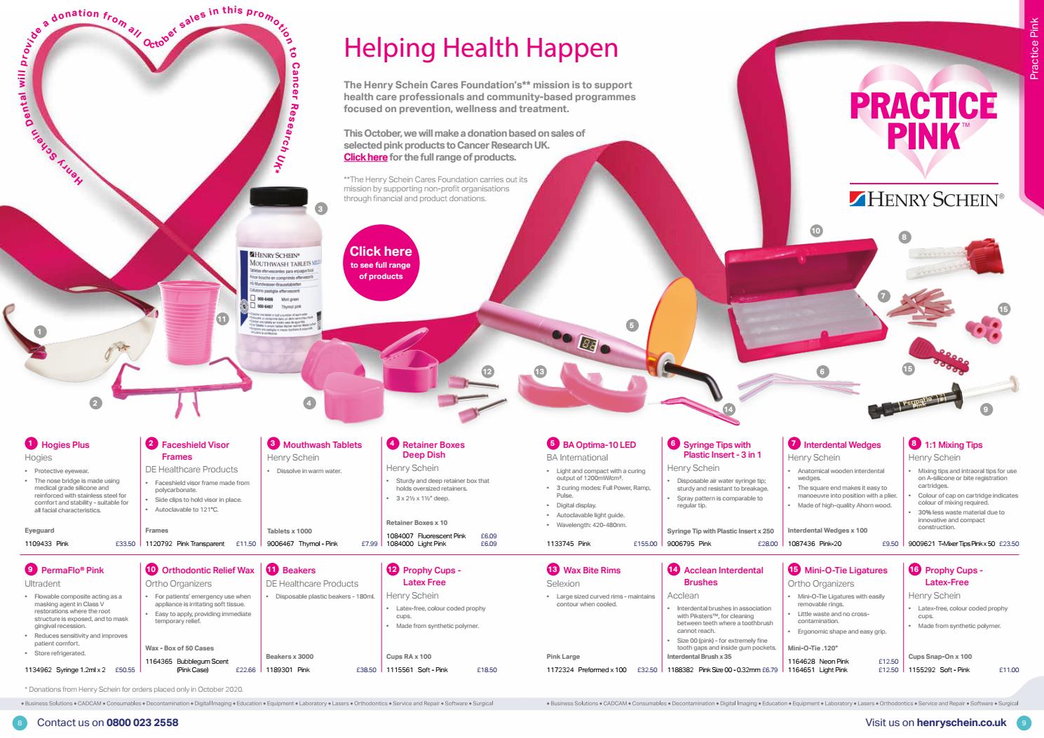 Practice Pink Products 2020 by HenryScheinUK - Issuu