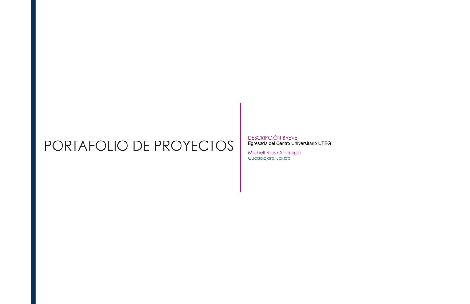 Portafolio De Proyectos Arquitectonicos by Michell Rios - Issuu