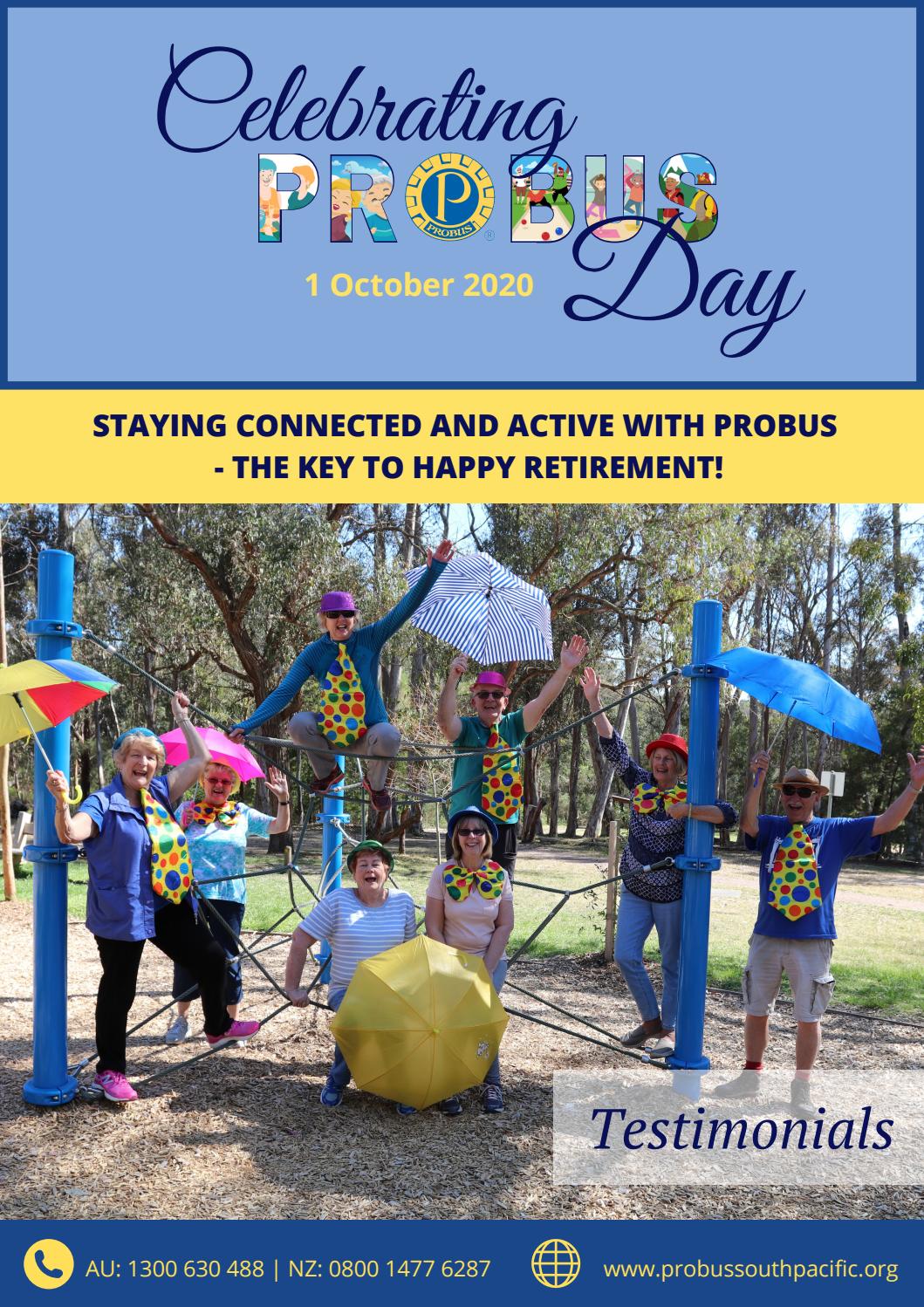 Probus Day Booklet by ProbusSouthPacific - Issuu