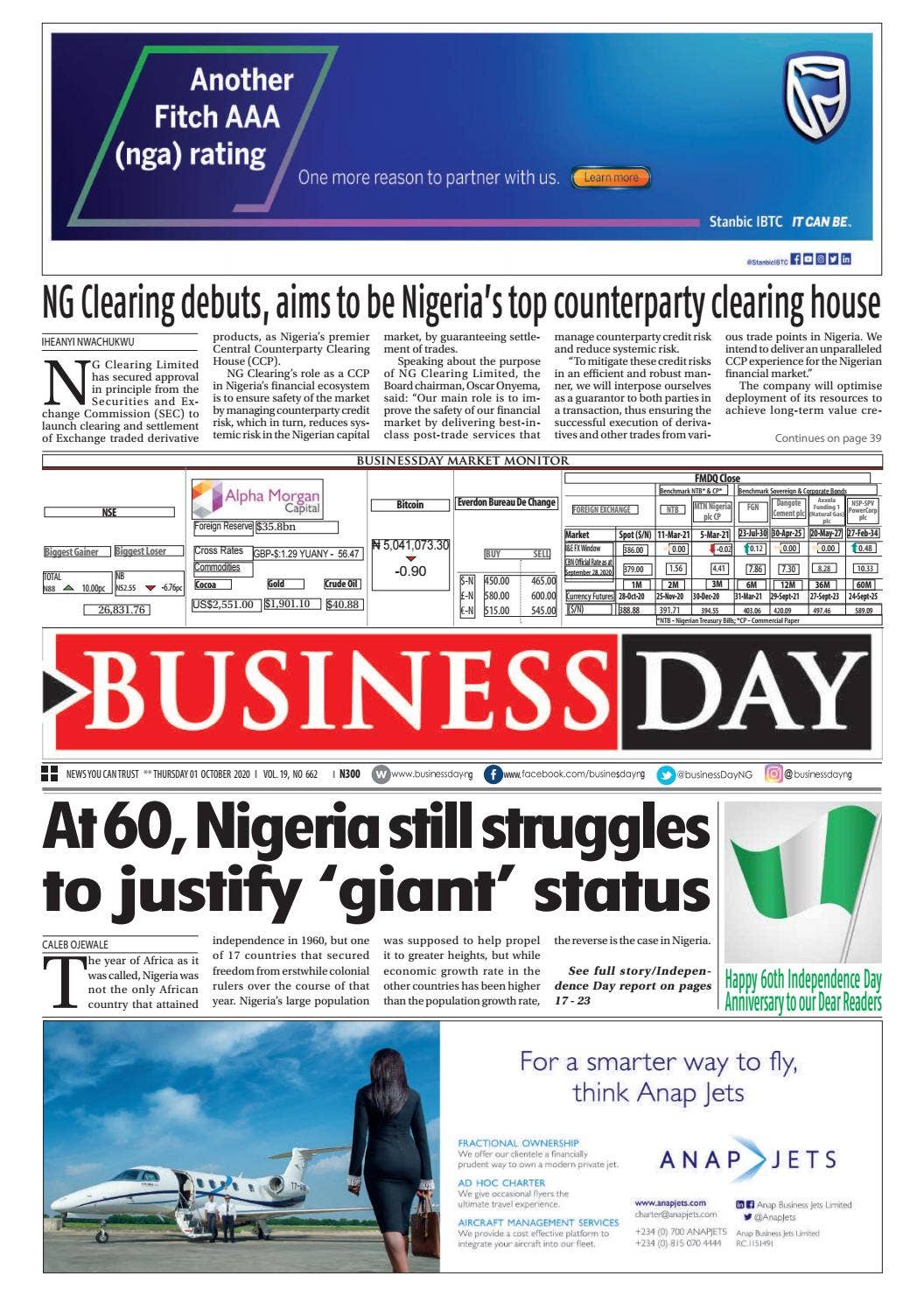 BusinessDay 01 Oct 2020 by BusinessDay - Issuu