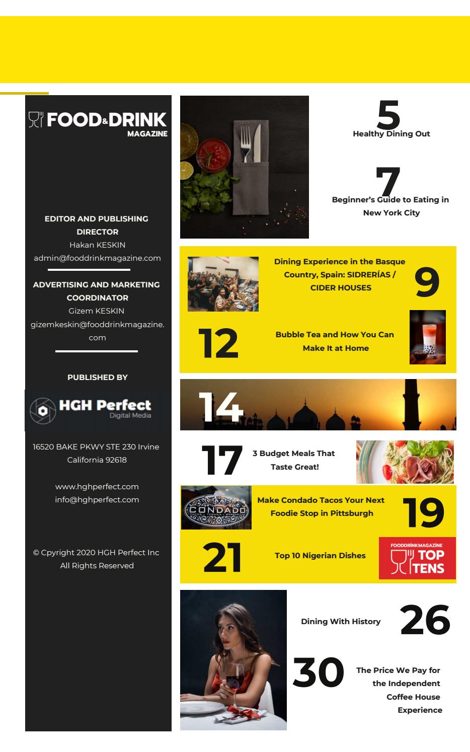 Food Drink Magazine Issue 1 August 2020 by Food Drink Magazine - Issuu