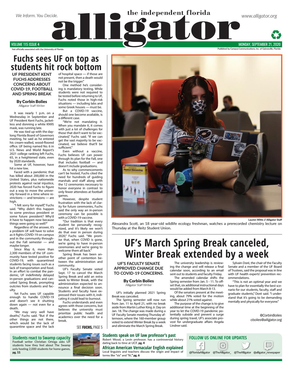September 21, 2020 by The Independent Florida Alligator - Issuu