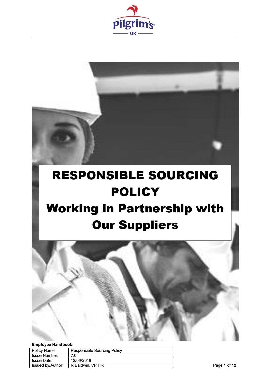 Responsible Sourcing by Pilgrims Europe - Issuu