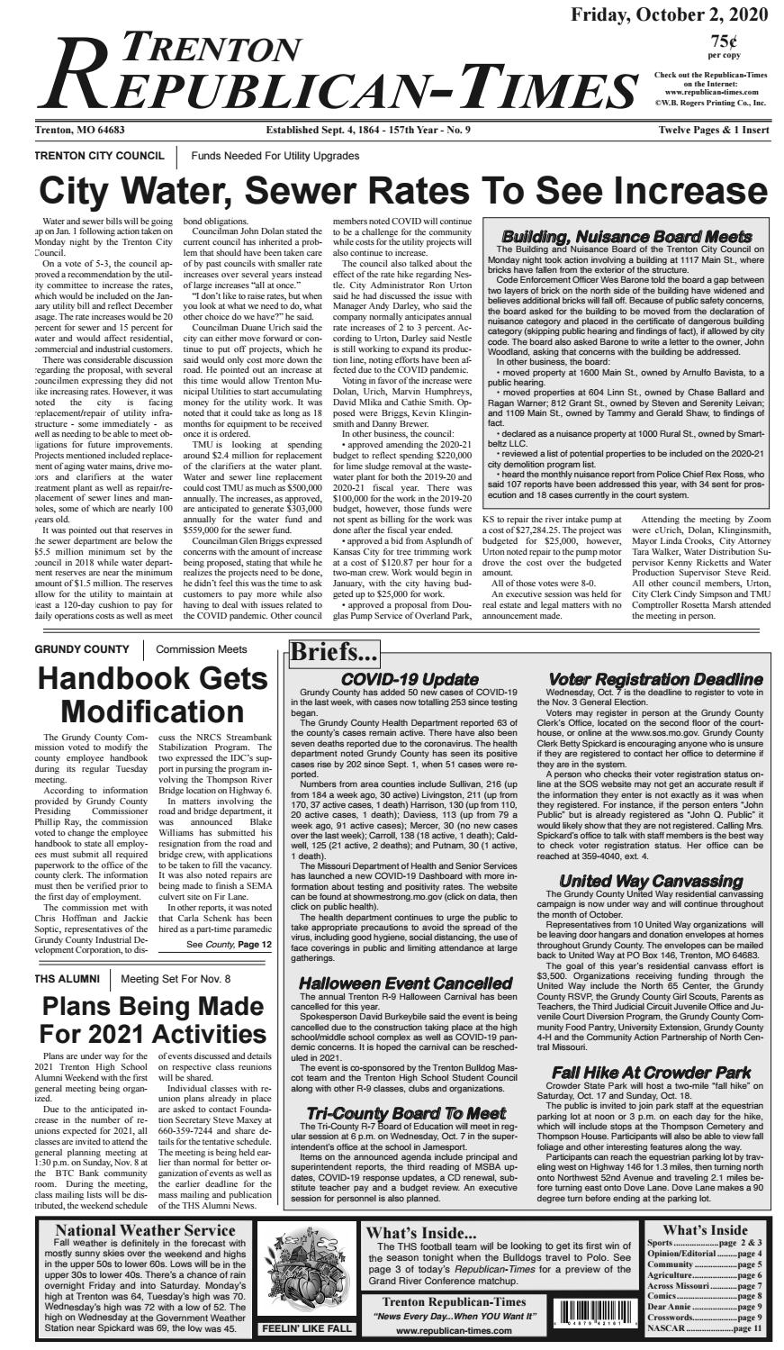 Trenton R-Times_10-02-2020 by GranDesign - Issuu