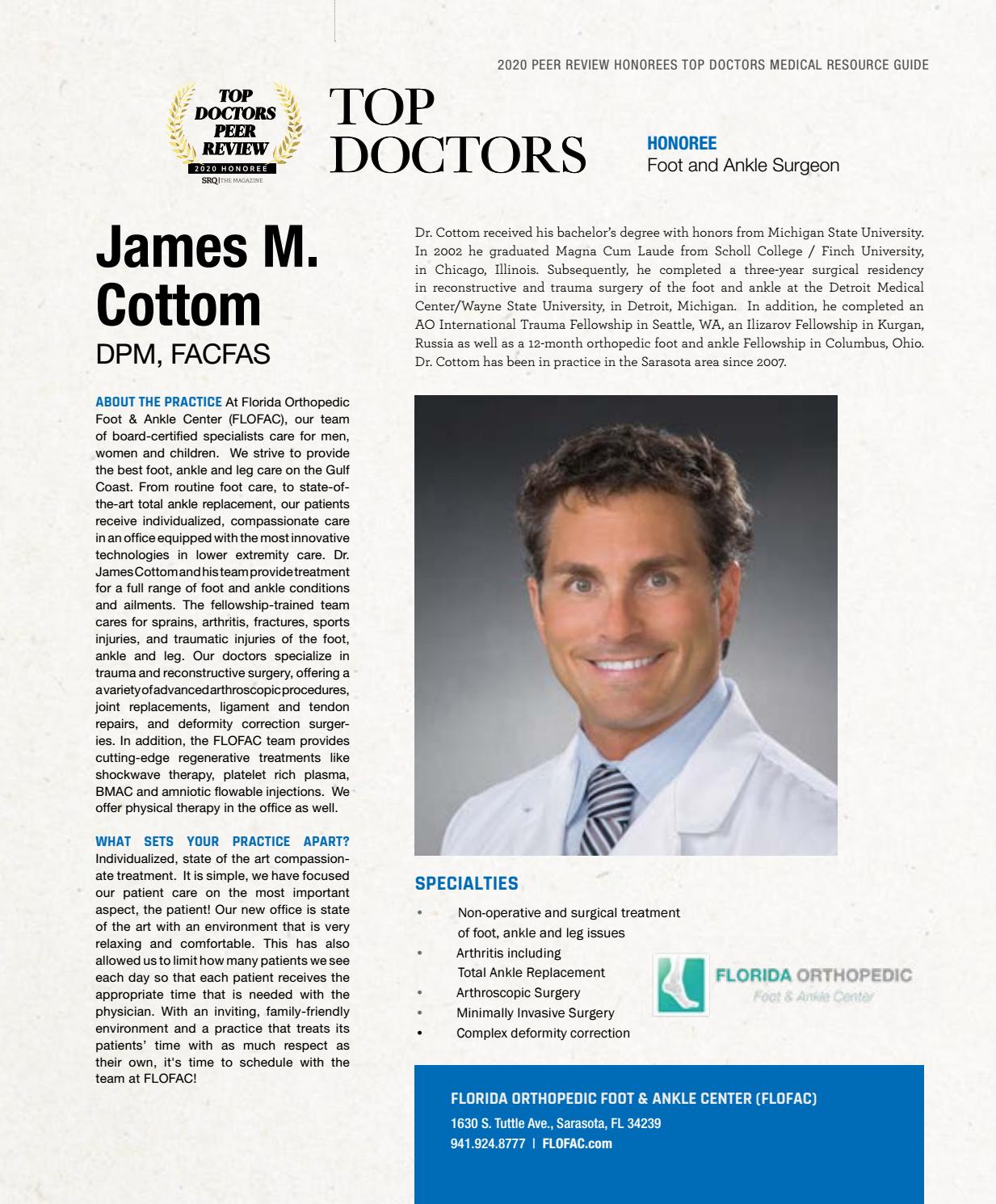 SRQ Magazine | 2020 Top Doctors Medical Resource Guide by SRQME - Issuu