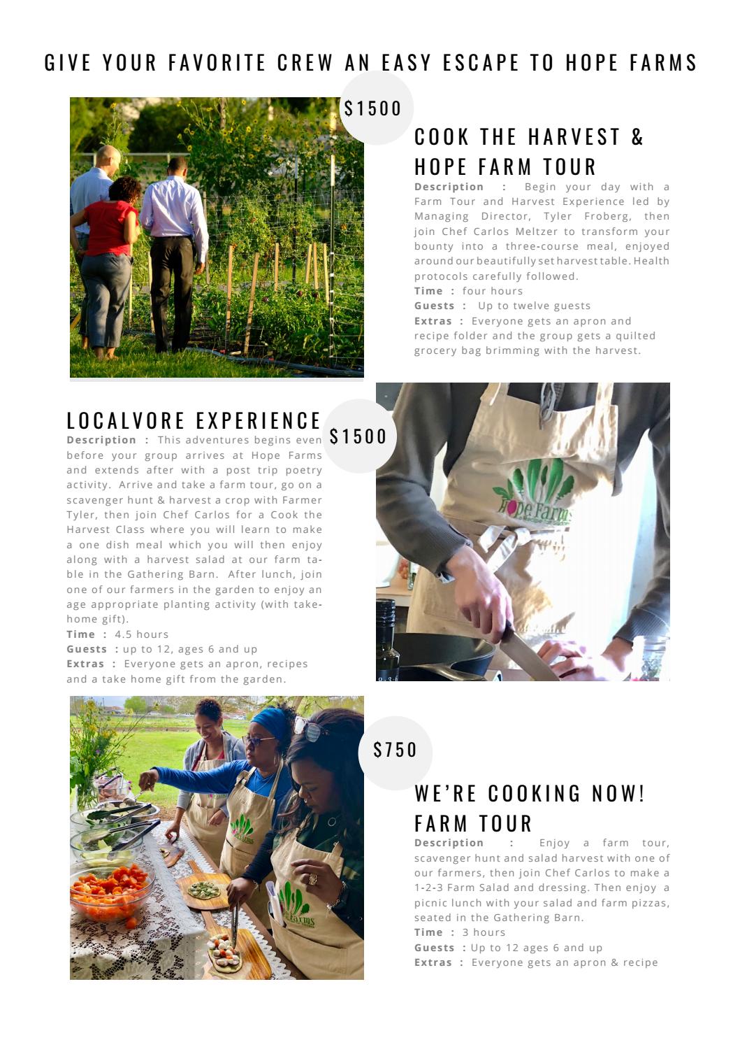 Food Experiences at Hope Farms & RecipeHouse by Recipe for Success ...