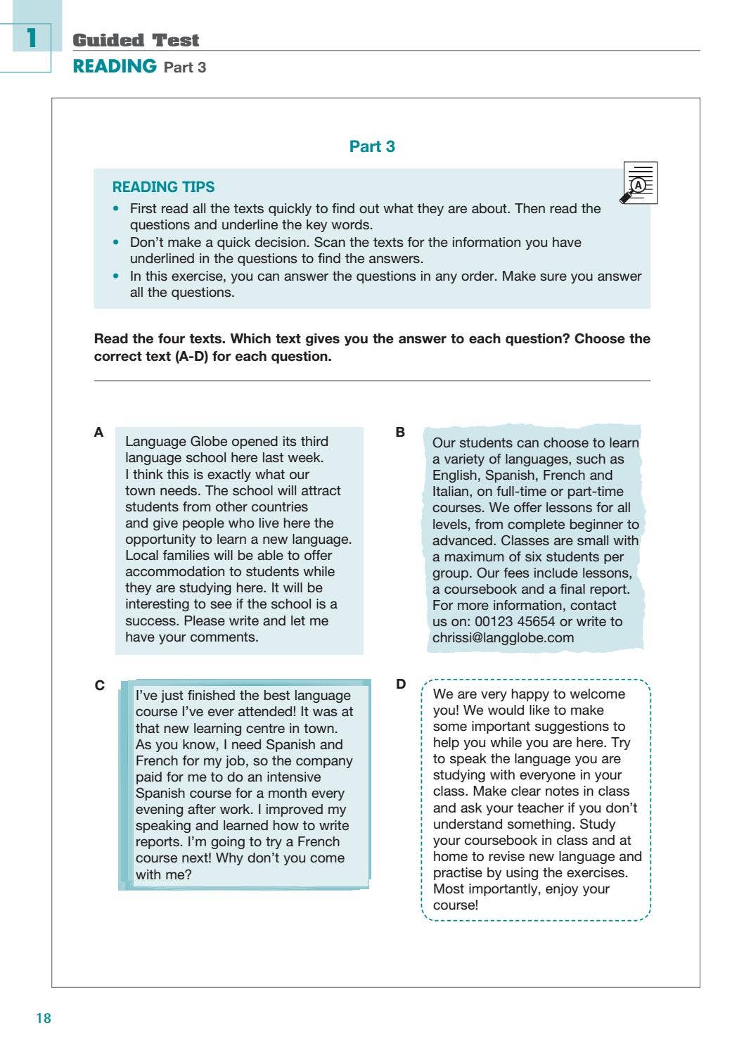 Ready for Language Cert B1 - Sample by ELI Publishing - Issuu
