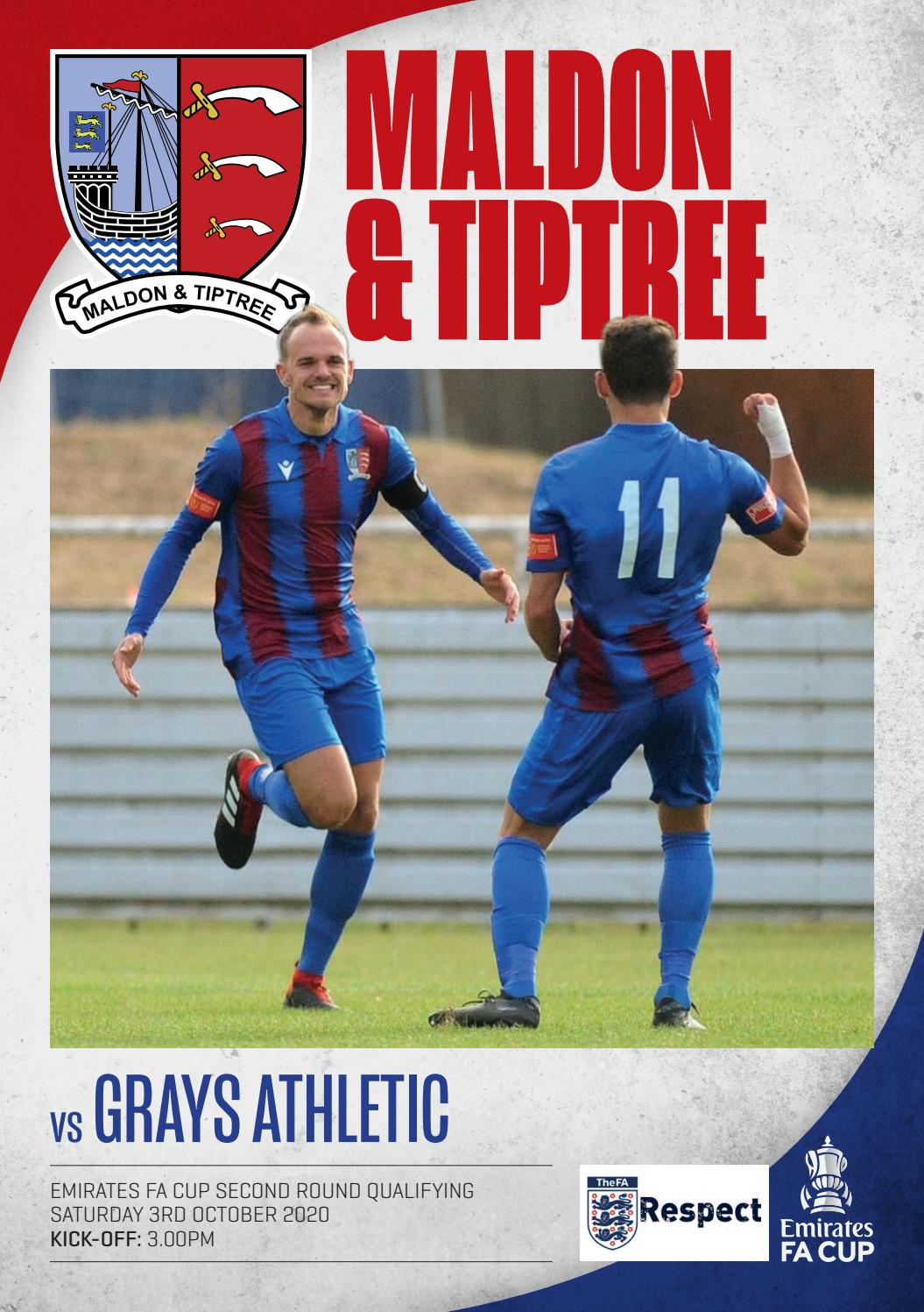 Maldon & Tiptree v Grays Athletic (FA Cup) by Duplexity Artwork - Issuu