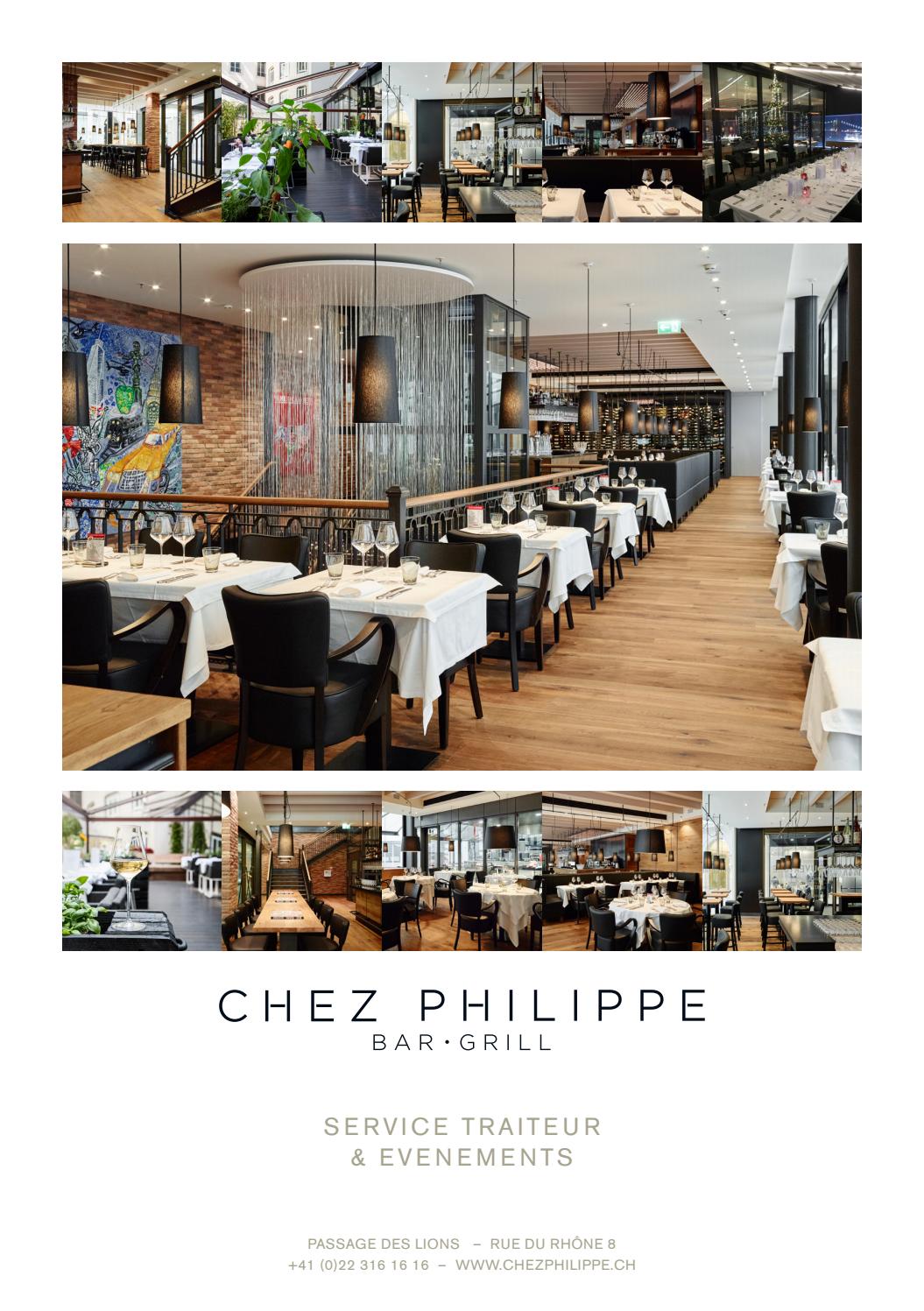Traiteur et événements Chez Philippe by Domaine de Châteauvieux - Issuu