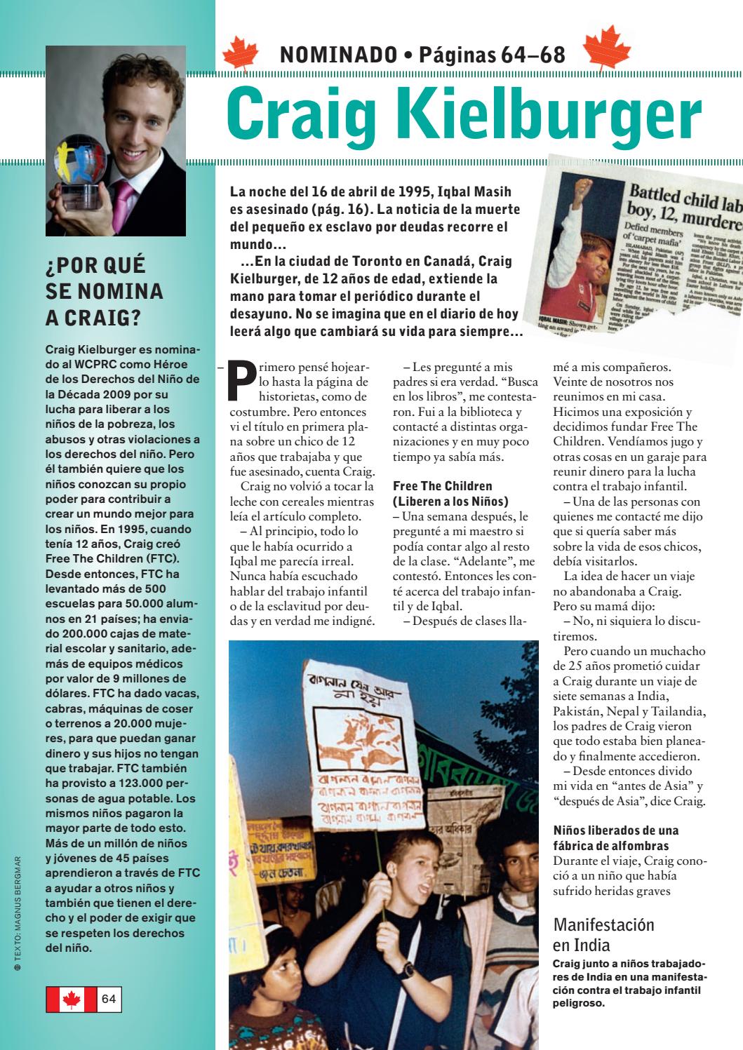 Craig Kielburger, we.org, Canadá by World's Children's Prize - Issuu