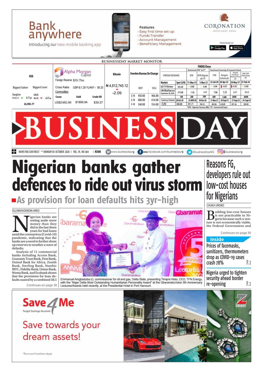 BusinessDay 05 Oct 2020 by BusinessDay - Issuu