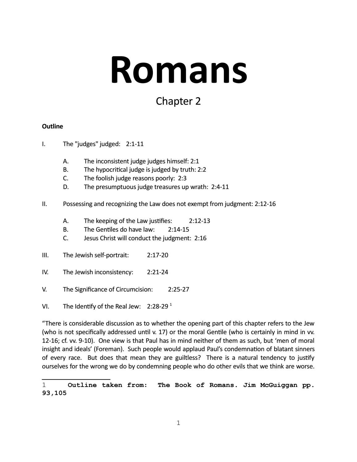 Romans/Chapter 2/Commentary by Mark Dunagan - Issuu