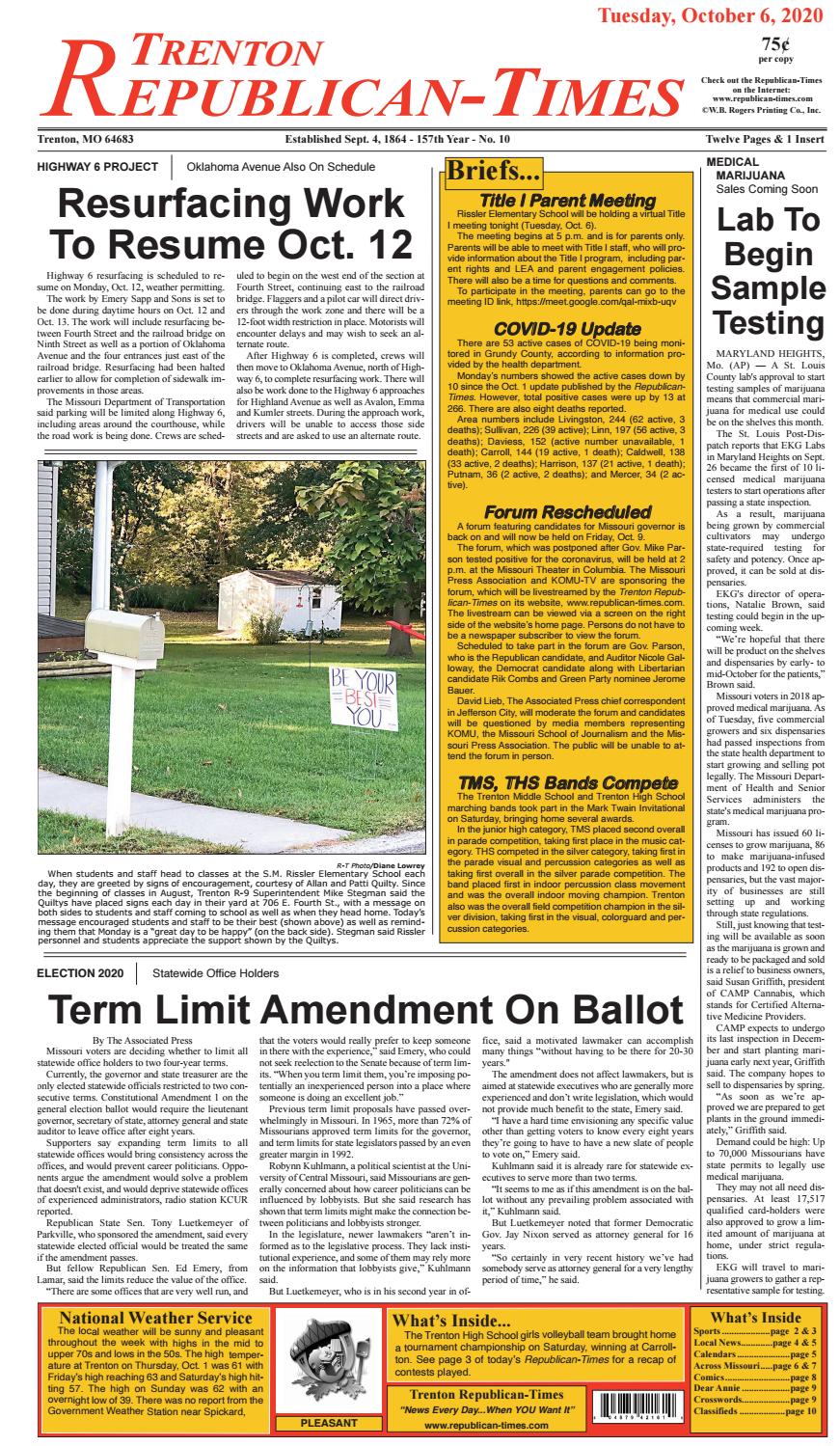 Trenton R-Times_10-06-2020 by GranDesign - Issuu