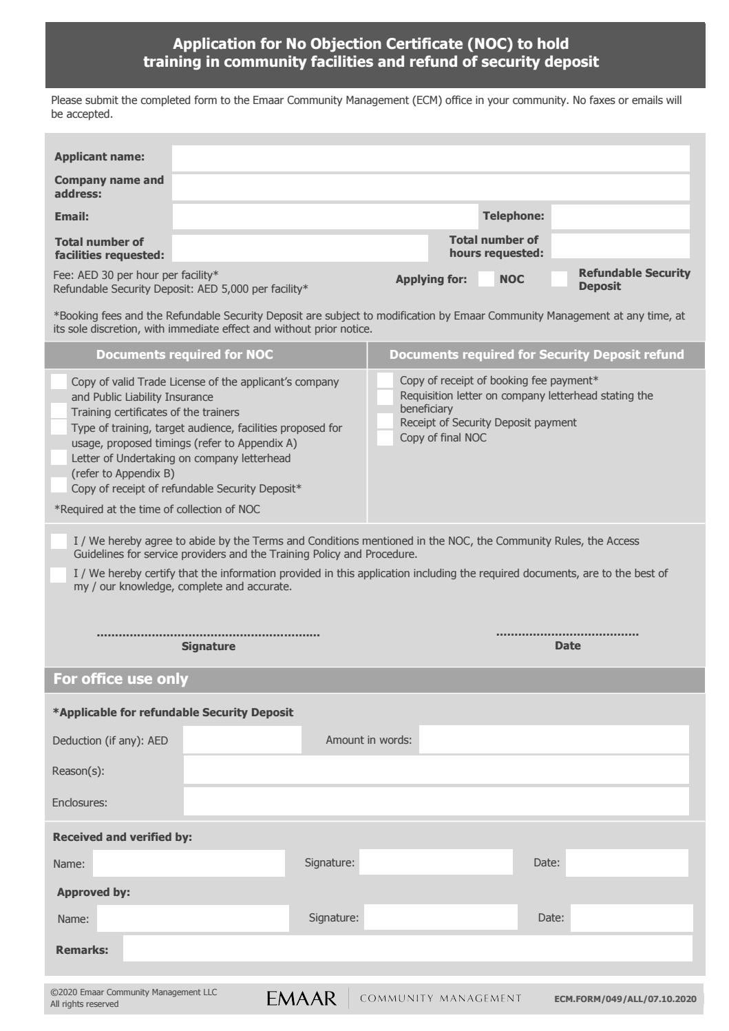 Application For NOC For Training By Emaar Community Management Issuu application-for-noc-for-training-by-emaar-community-management-issuu