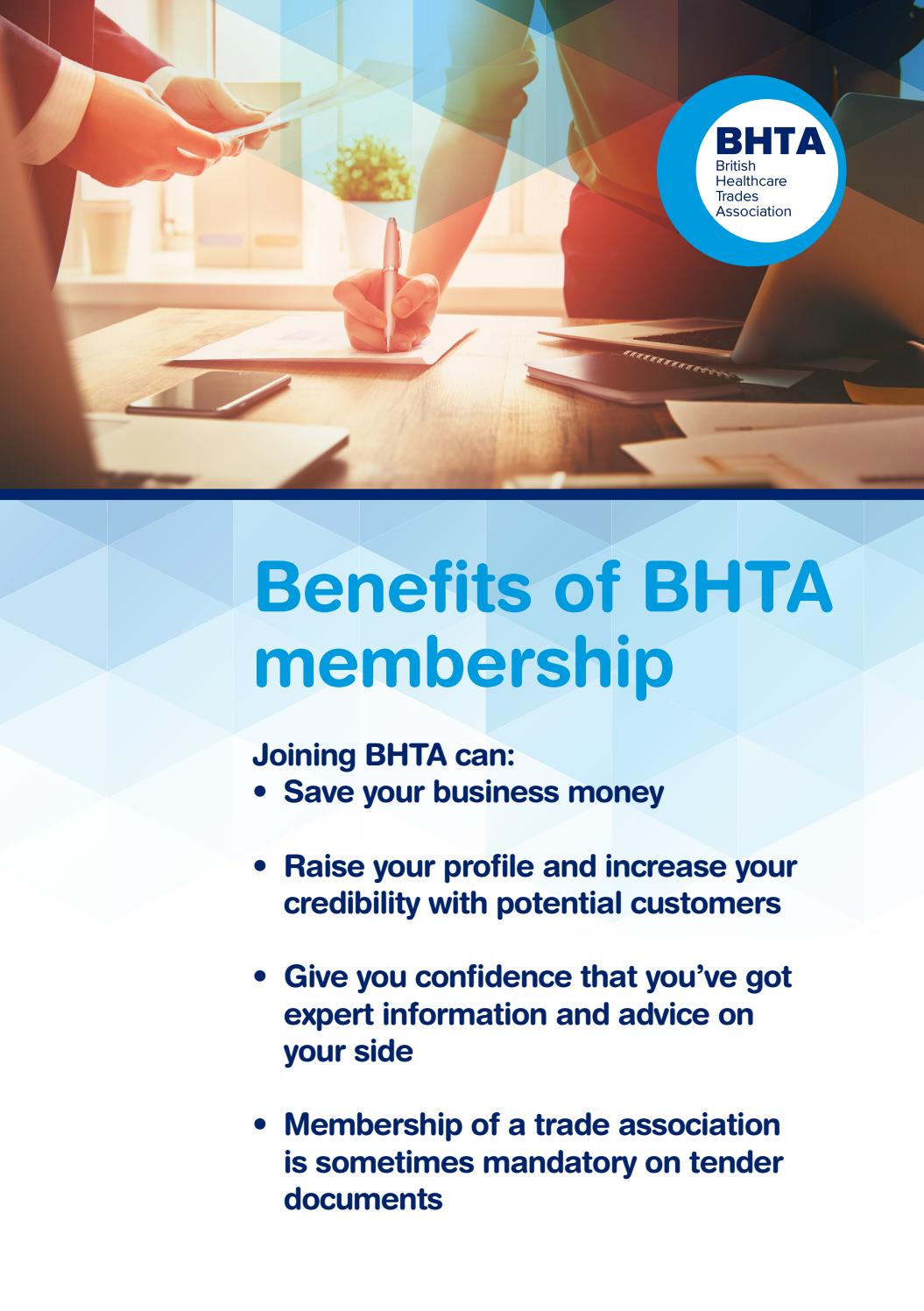 BHTA Membership Benefits by The British Healthcare Trades Association ...