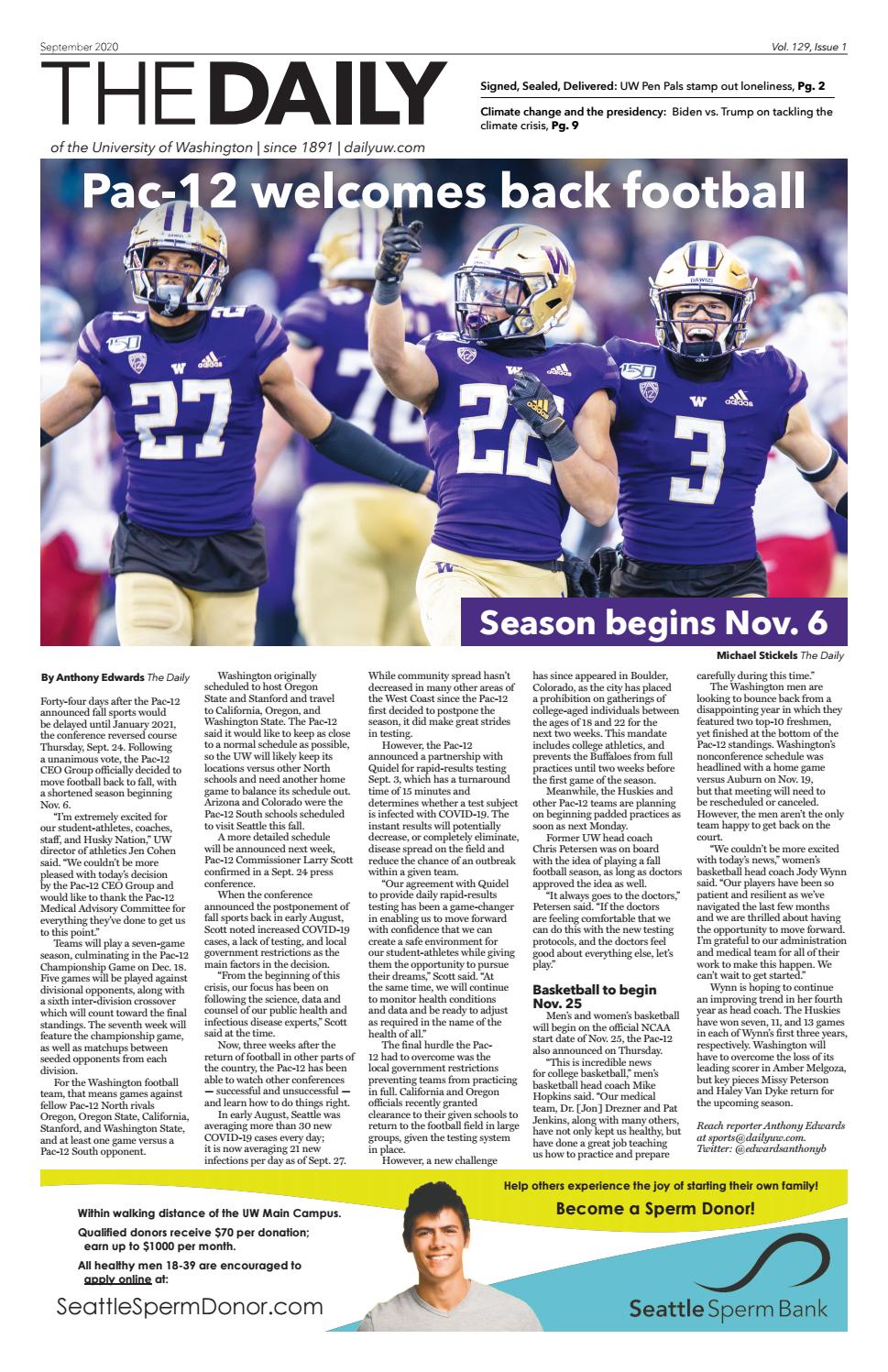 Back to School Newspaper 2020 by The Daily UW - Issuu