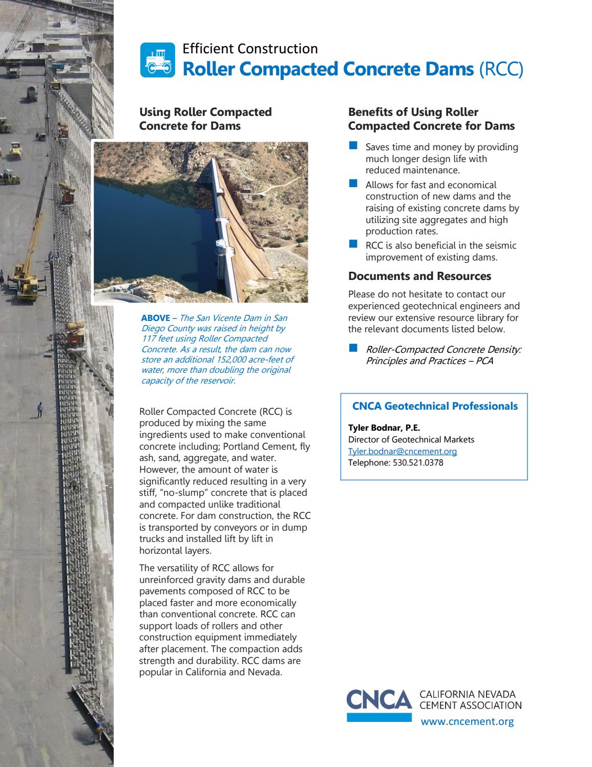 Roller Compacted Concrete Dams by California Nevada Cement Association ...