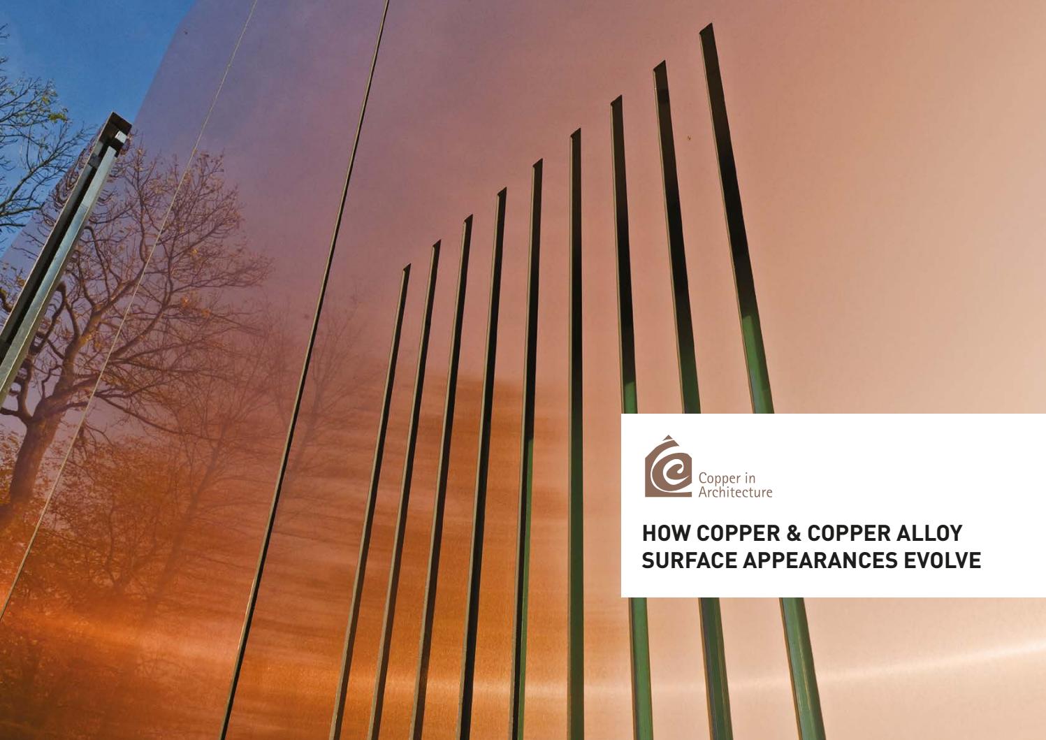 How copper and copper alloy surface appearances evolve by Copper in ...