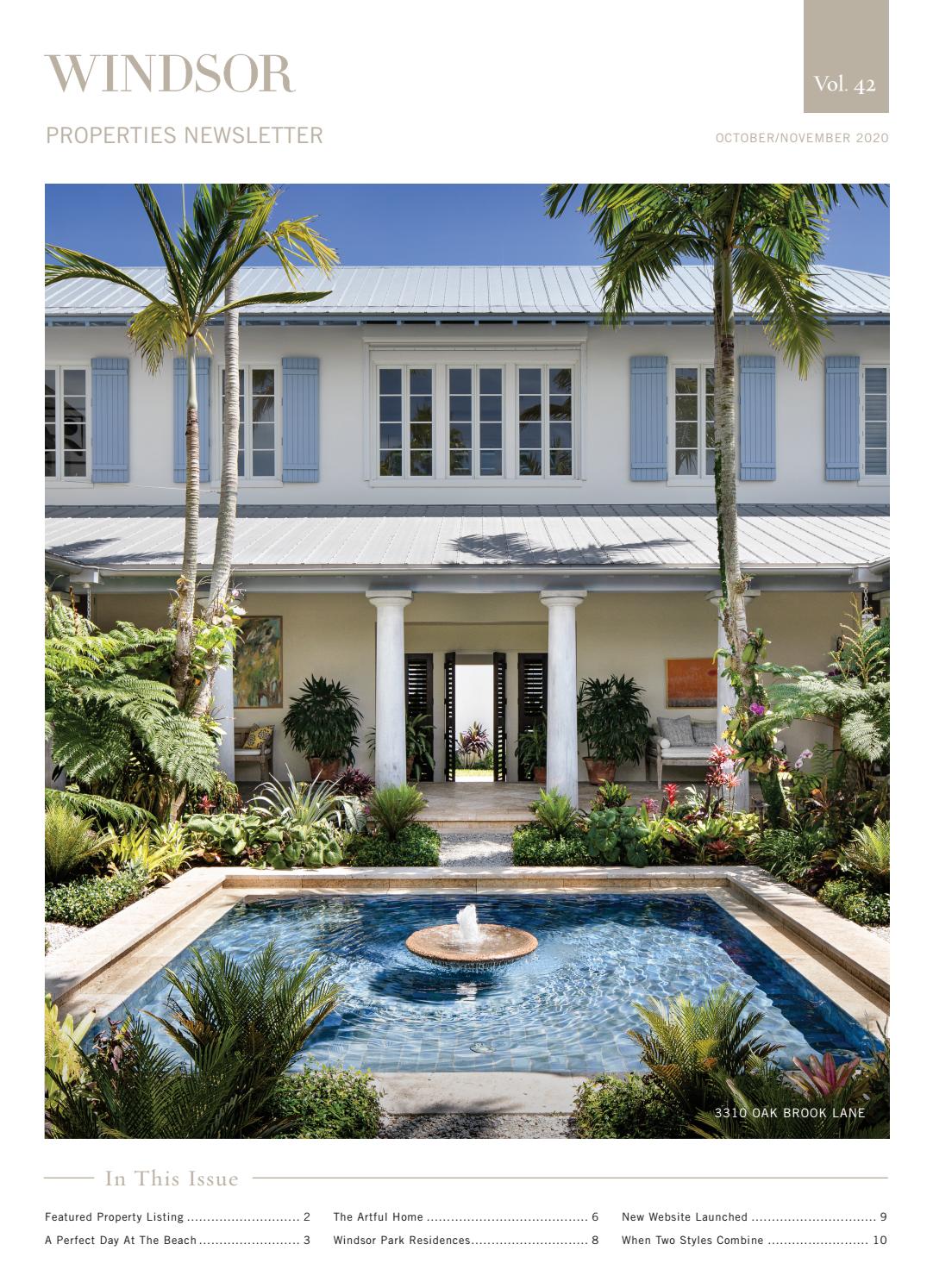 Properties Newsletter November-December 2020 by Windsor Properties - Issuu