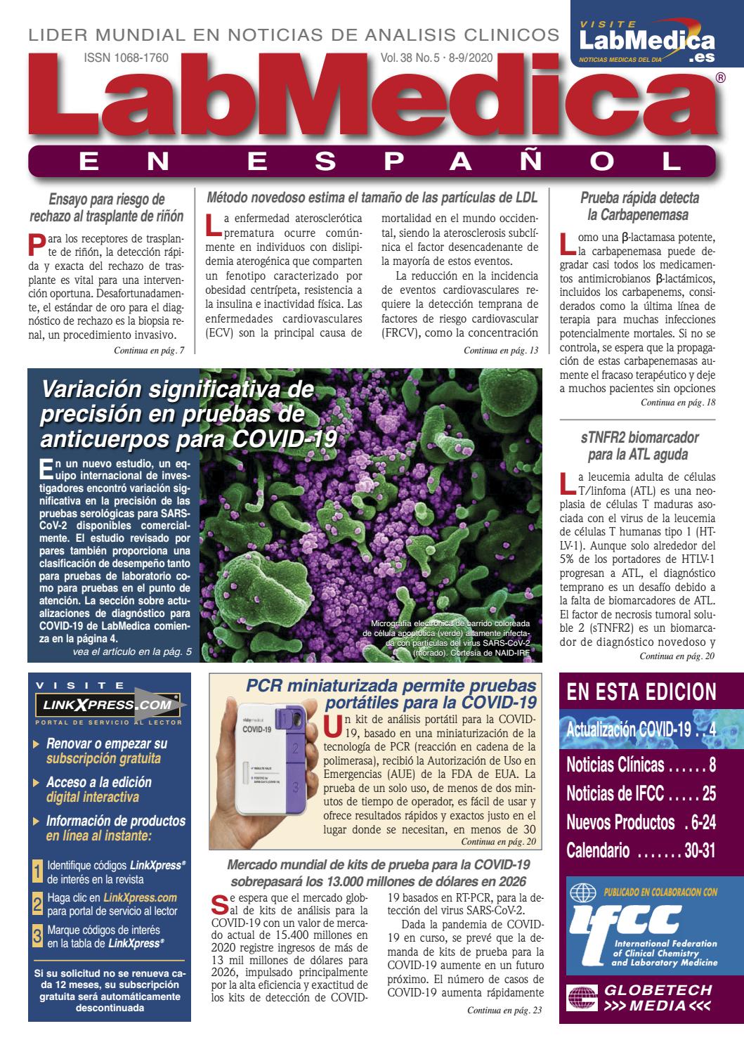 LabMedica Español Septiembre 2020 by Globetech - Issuu