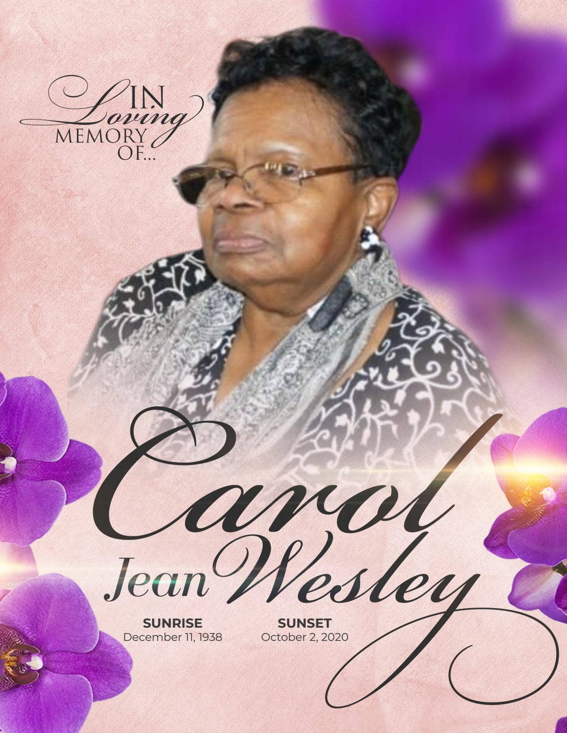Carol Wesley Memorial Booklet by QDR Design - Issuu